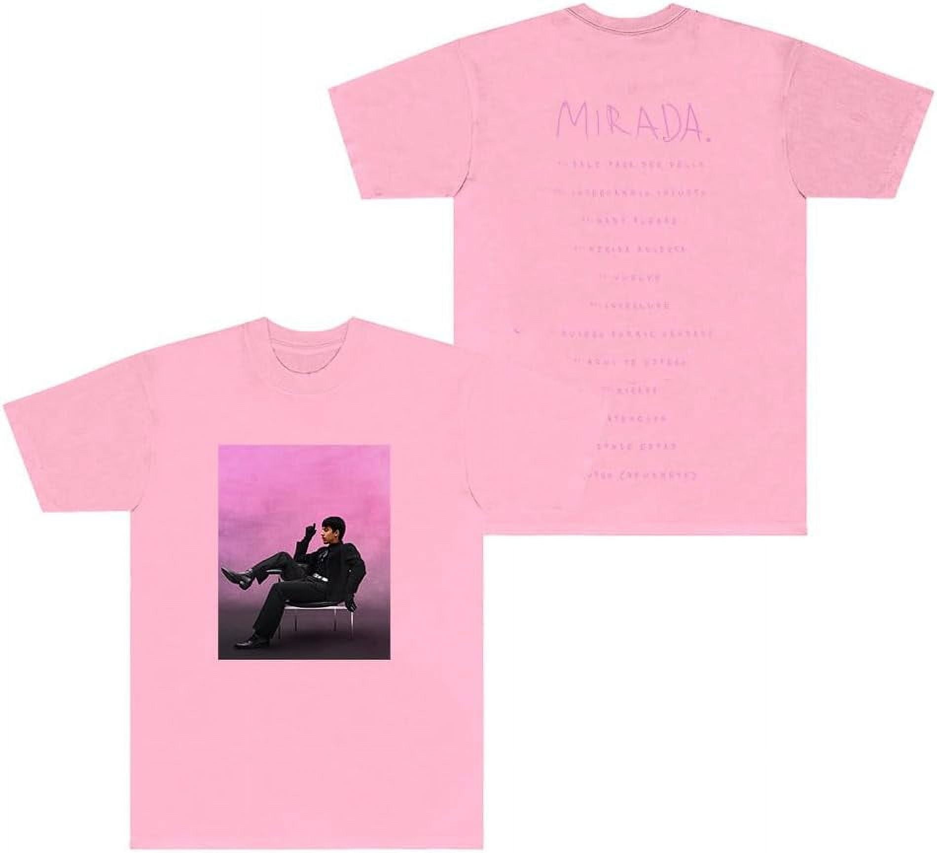 YUNQI Ivan Cornejo Pink Cover T-Shirts 2024 Mirada Tour Merch Tee Women ...