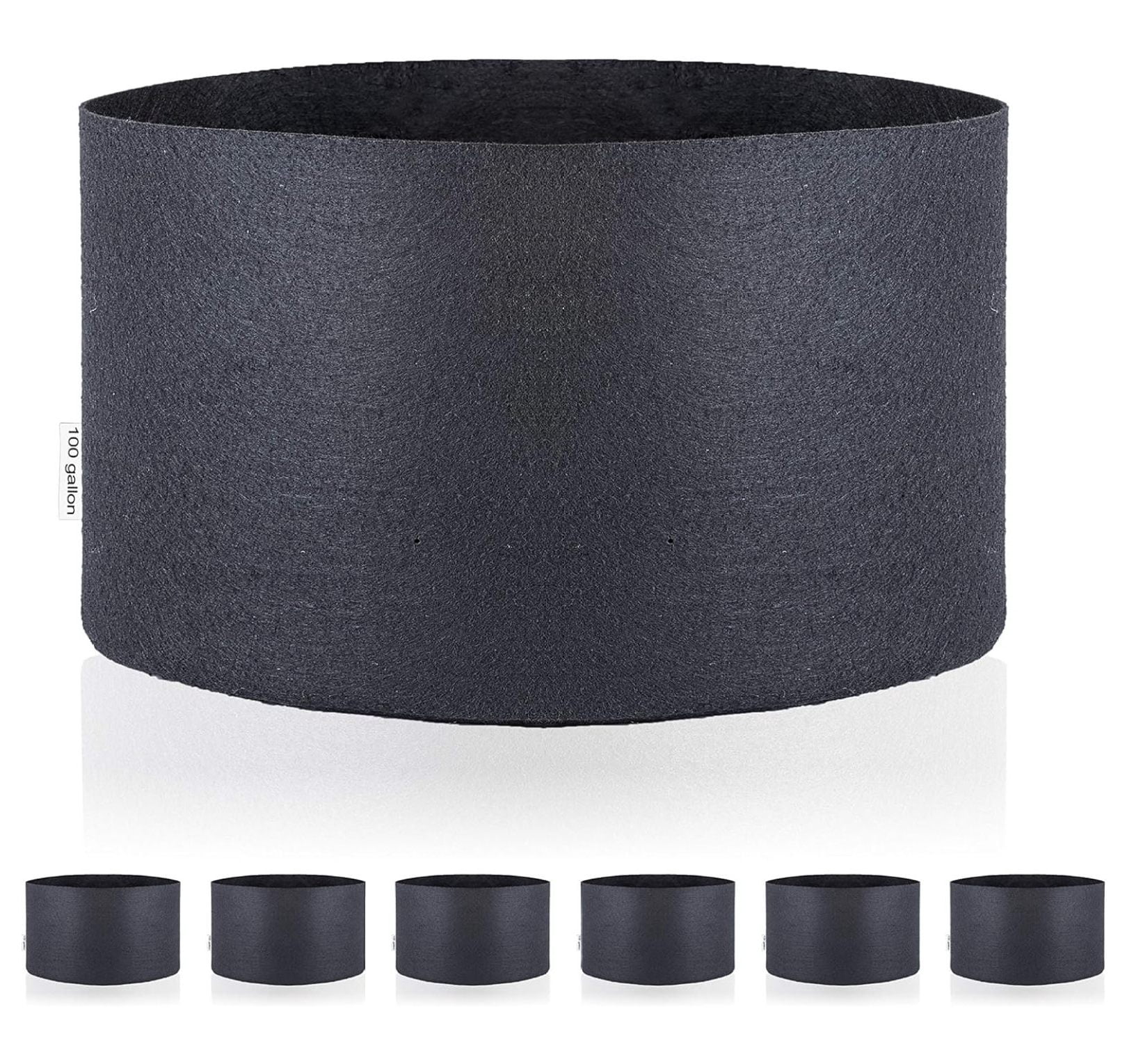 YUNTIE 1 2 3 5 7 10 15 20 25 30 45 65Gallon 6-Pack Planting Grow Bags ...