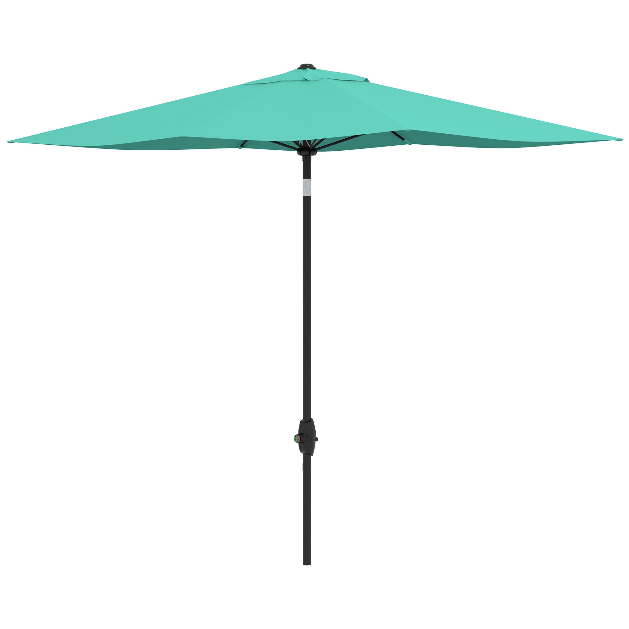 YUNTIE 6.5X10FT Outdoor Patio Umbrella Outdoor Table Umbrella with Push ...