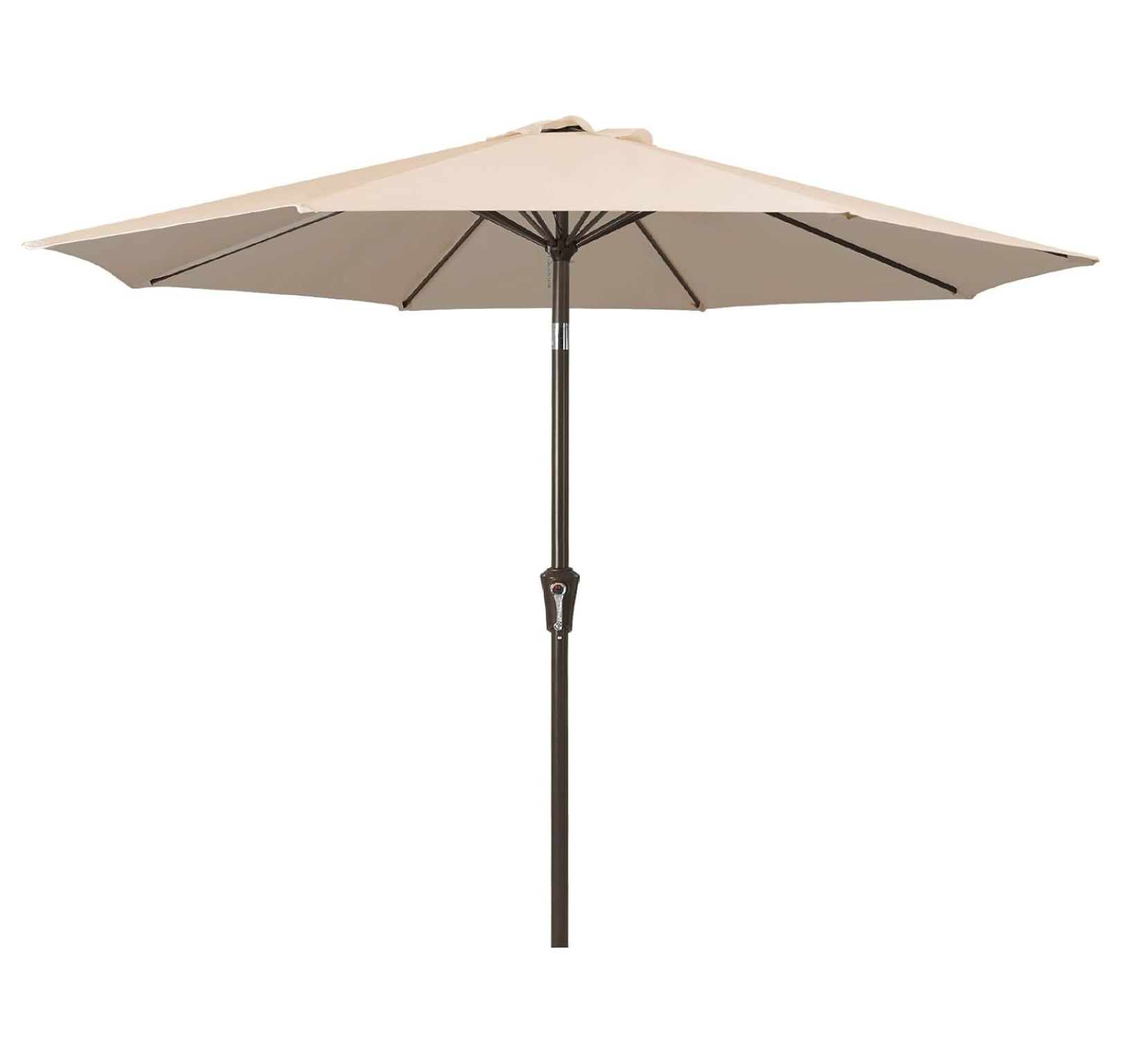 YUNTIE 9FT Patio Outdoor Umbrella Outdoor Table Umbrella with Push ...
