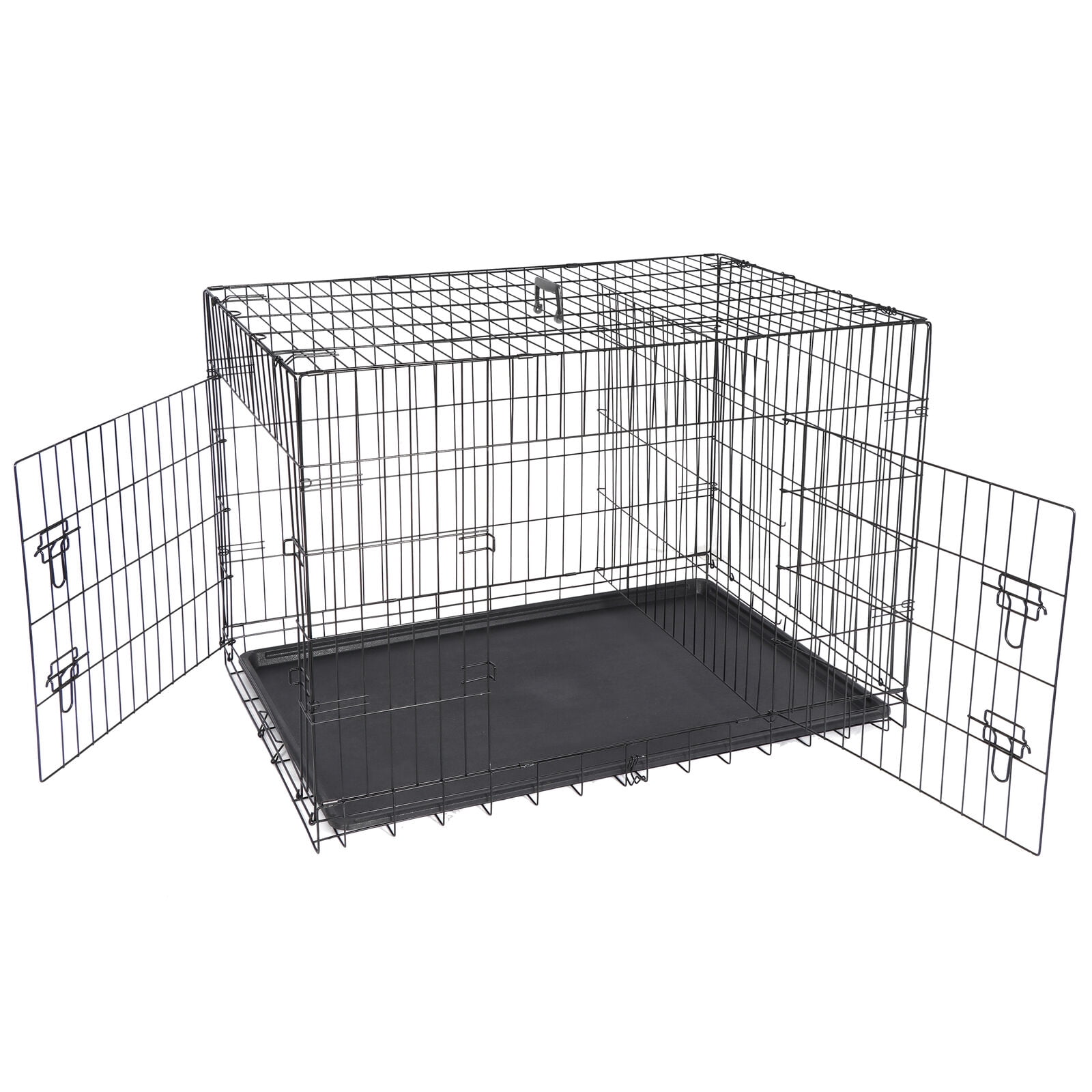 YUNTIE Dog Crate, 30/36/42 Inch Large Wire Kennel with Divider Panel ...
