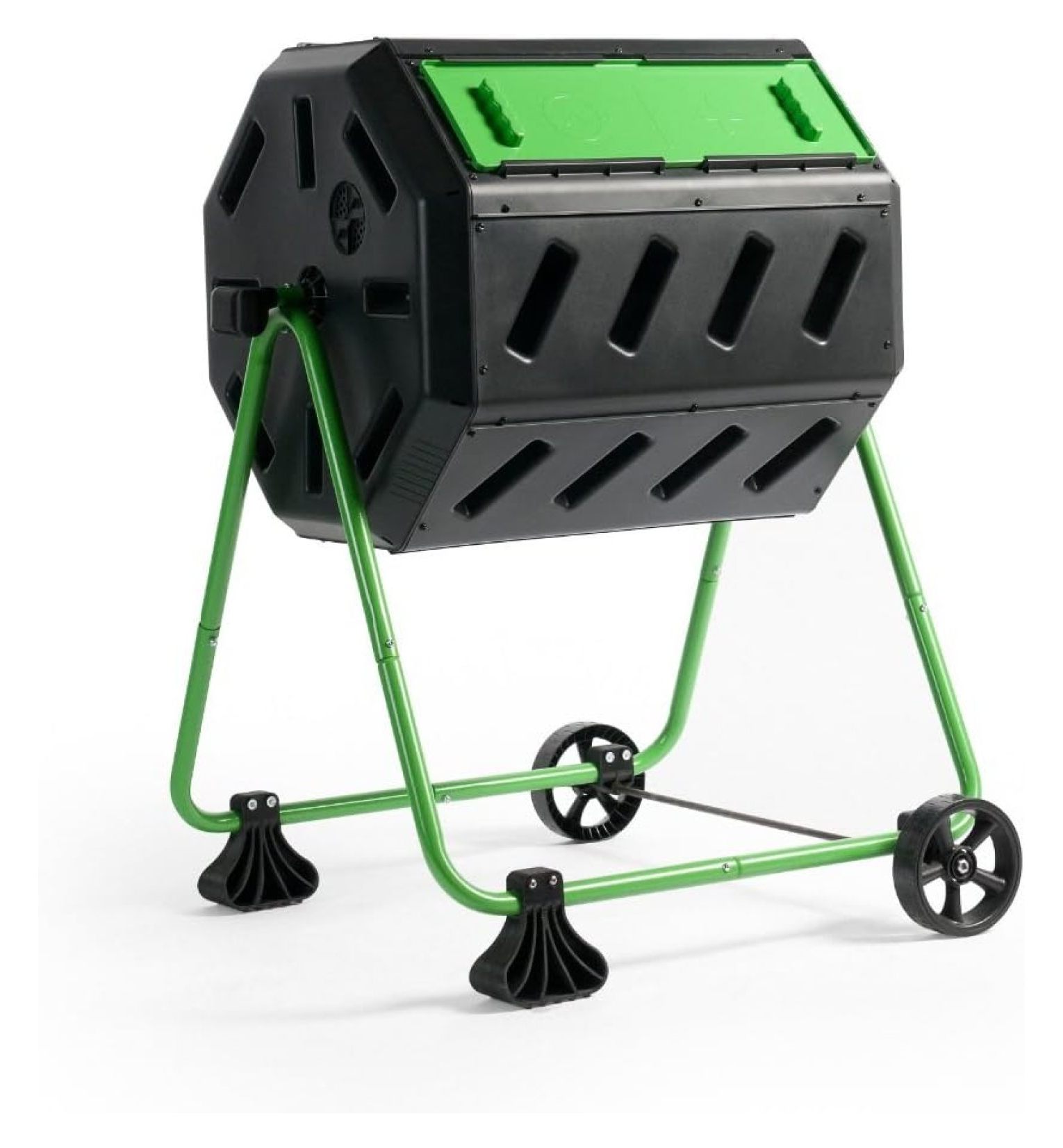 YUNTIE HOTFROG Mobile 43-Gallon Dual Chamber Continuous Tumbling ...