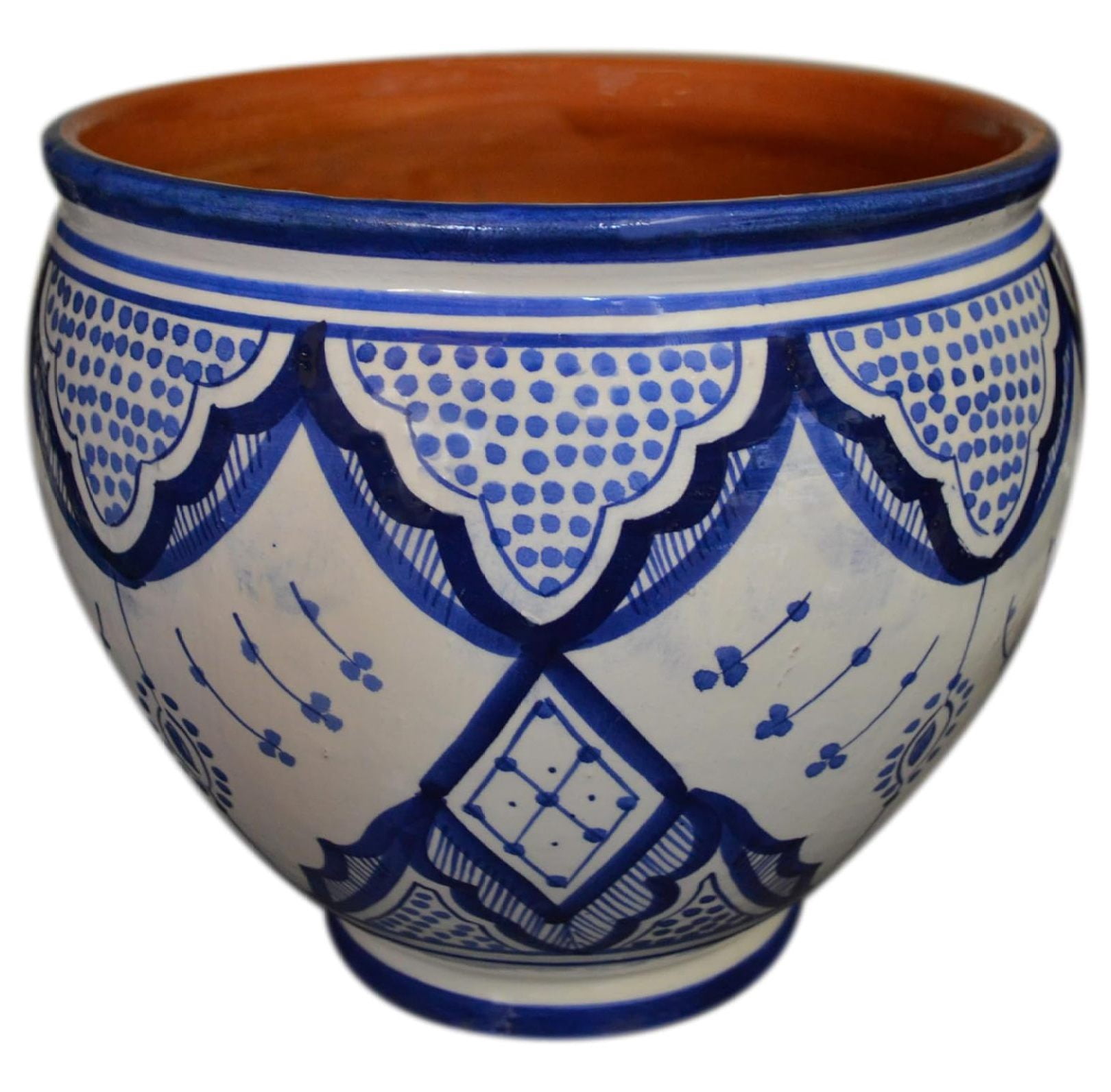 YUNTIE Handmade Ceramic Flower Pot Moroccan Indoor Outdoor ...