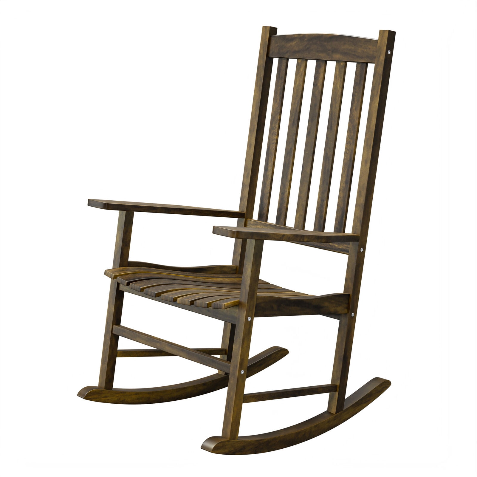 YUNTIE Outdoor Rocking Chair with Widened Armrest High Back Porch ...