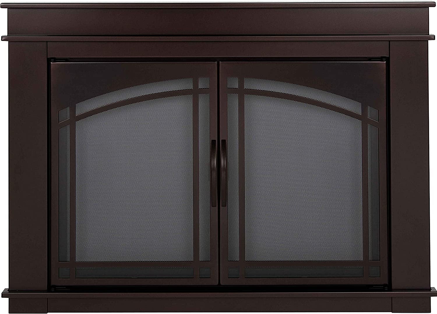 YUNWEI FN-5702 Fenwick Fireplace Glass Door, Oil Rubbed Bronze, Large ...