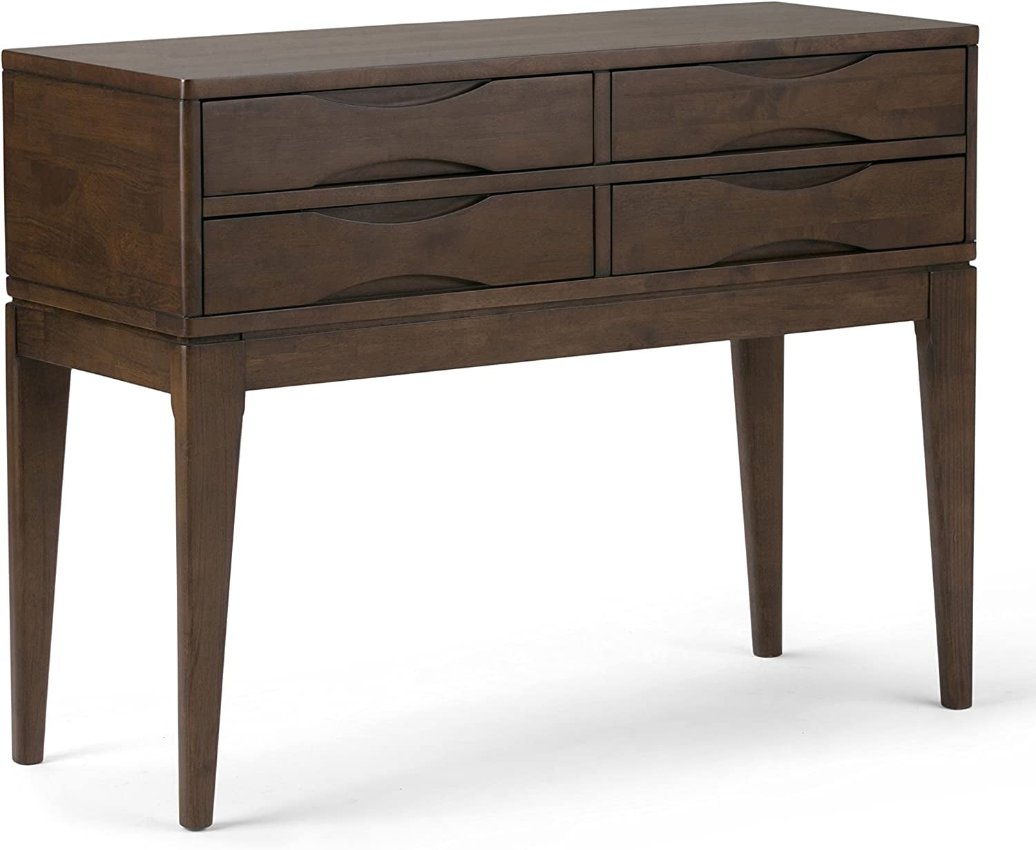 YUNWEI Harper SOLID WOOD 40 inch Wide Mid Century Modern Hallway ...