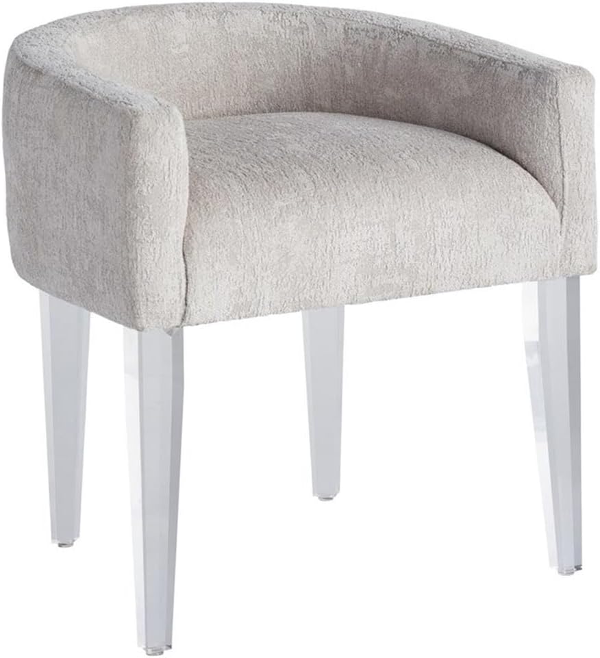 YUNWEI Miranda Kerr Love Joy Bliss Fabric Vanity Chair in White ...