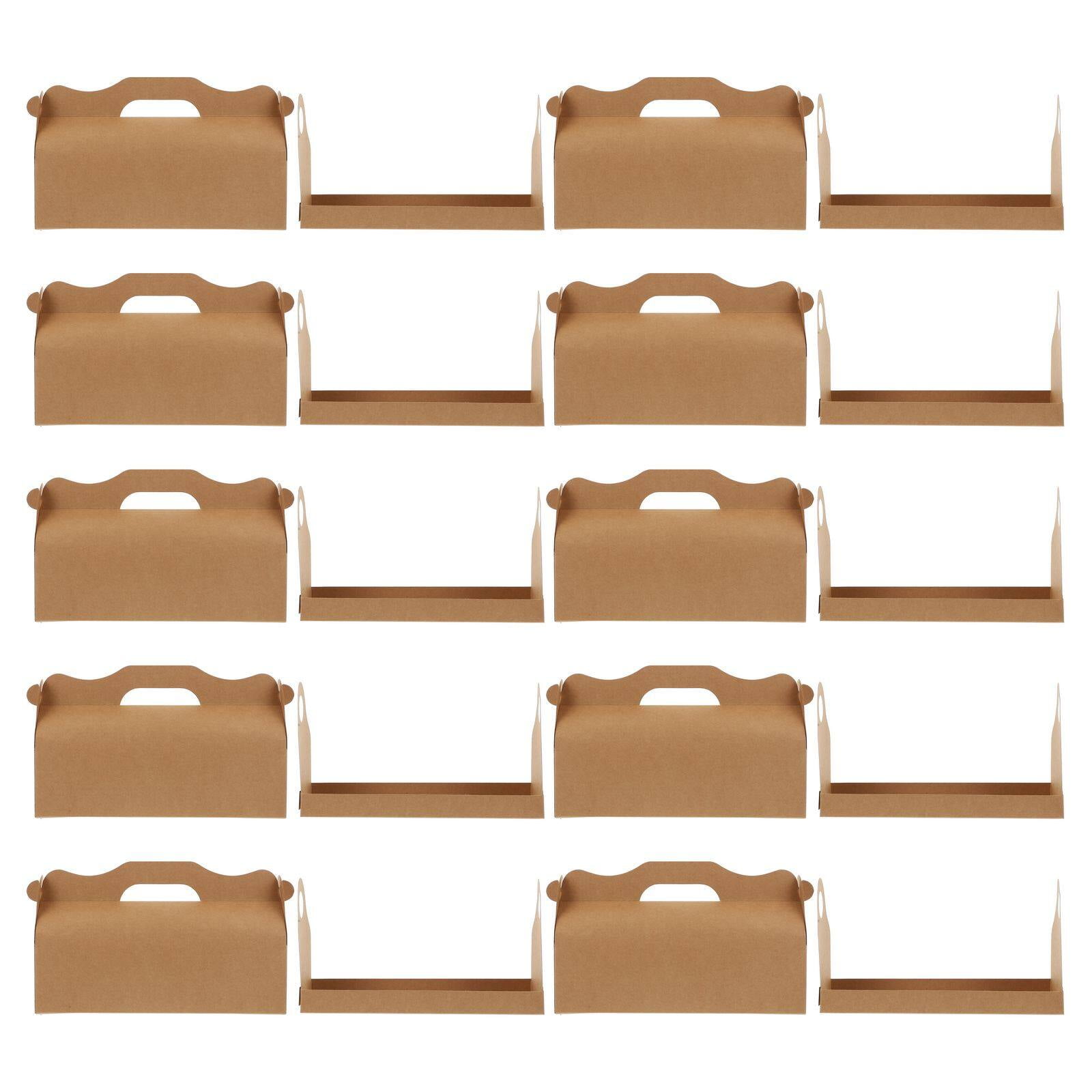 YUNXNK Box Paper Cake Boxes Dessert Gift Pastries Takeout Food Carrier ...
