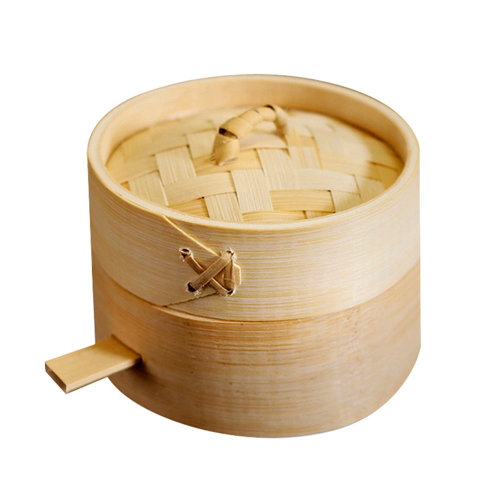 YUNXNK Steamer Basket Bamboo Dumpling Dim Sum Chinese Pot Mini Asian ...