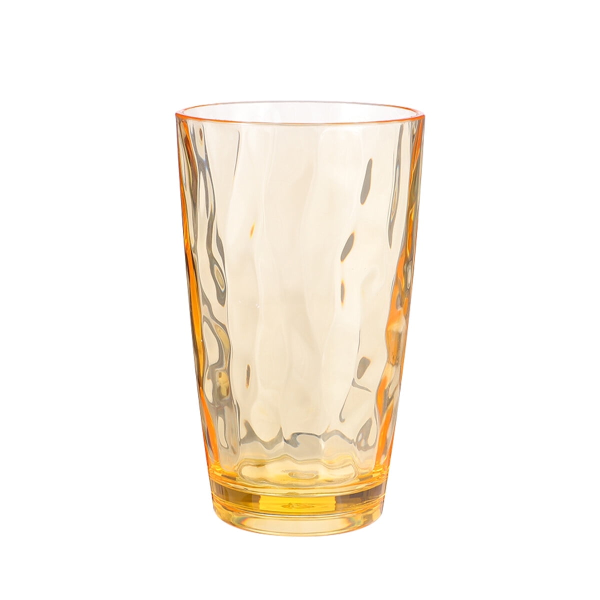 YUNXNK Unbreakable Clear Acrylic Drinking Glasses 470ml - Set of 4 Orange Cups - Walmart.com