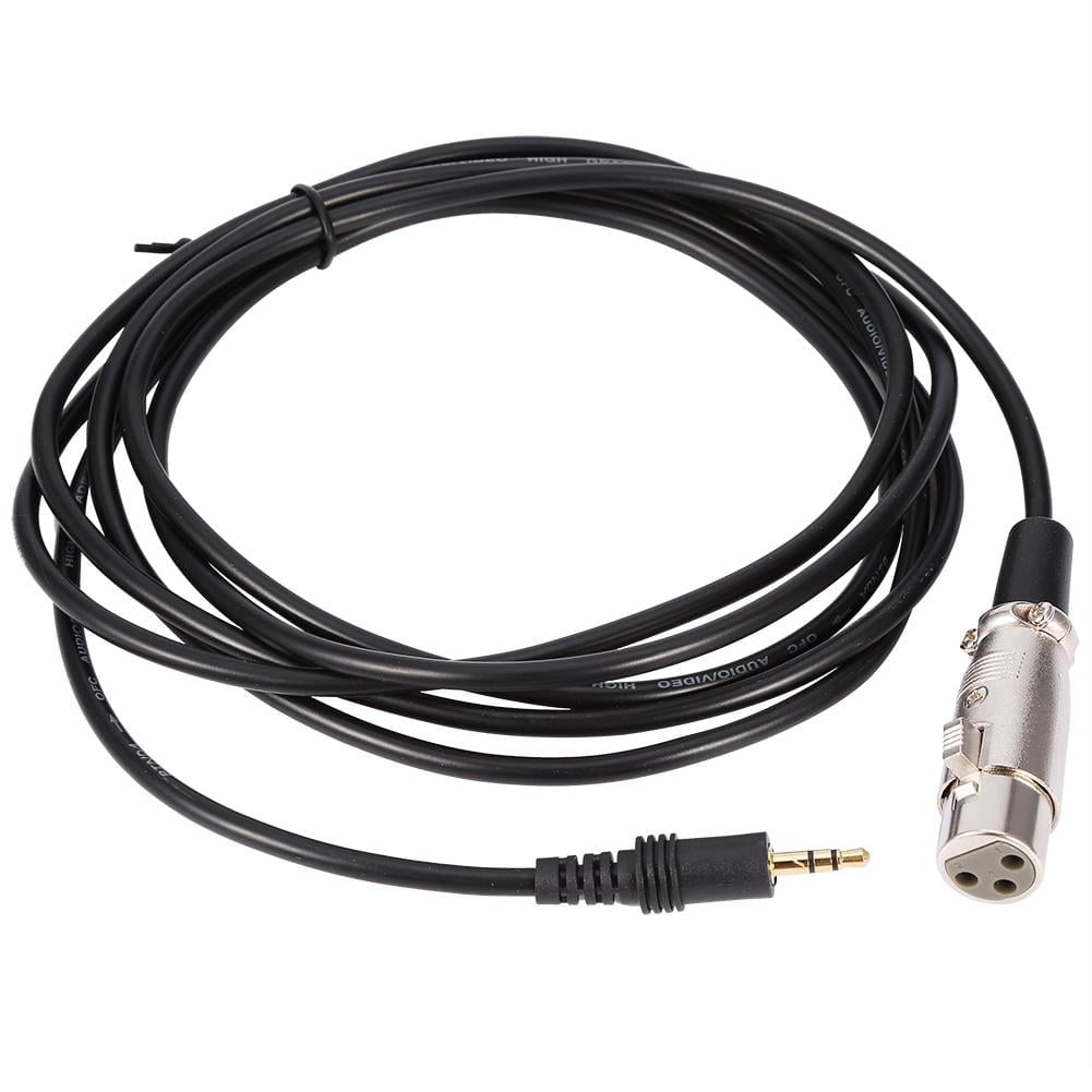 YUNYI 10FT 3 Pin XLR Connector Female to 1/8 3.5mm Male Stereo Jack ...