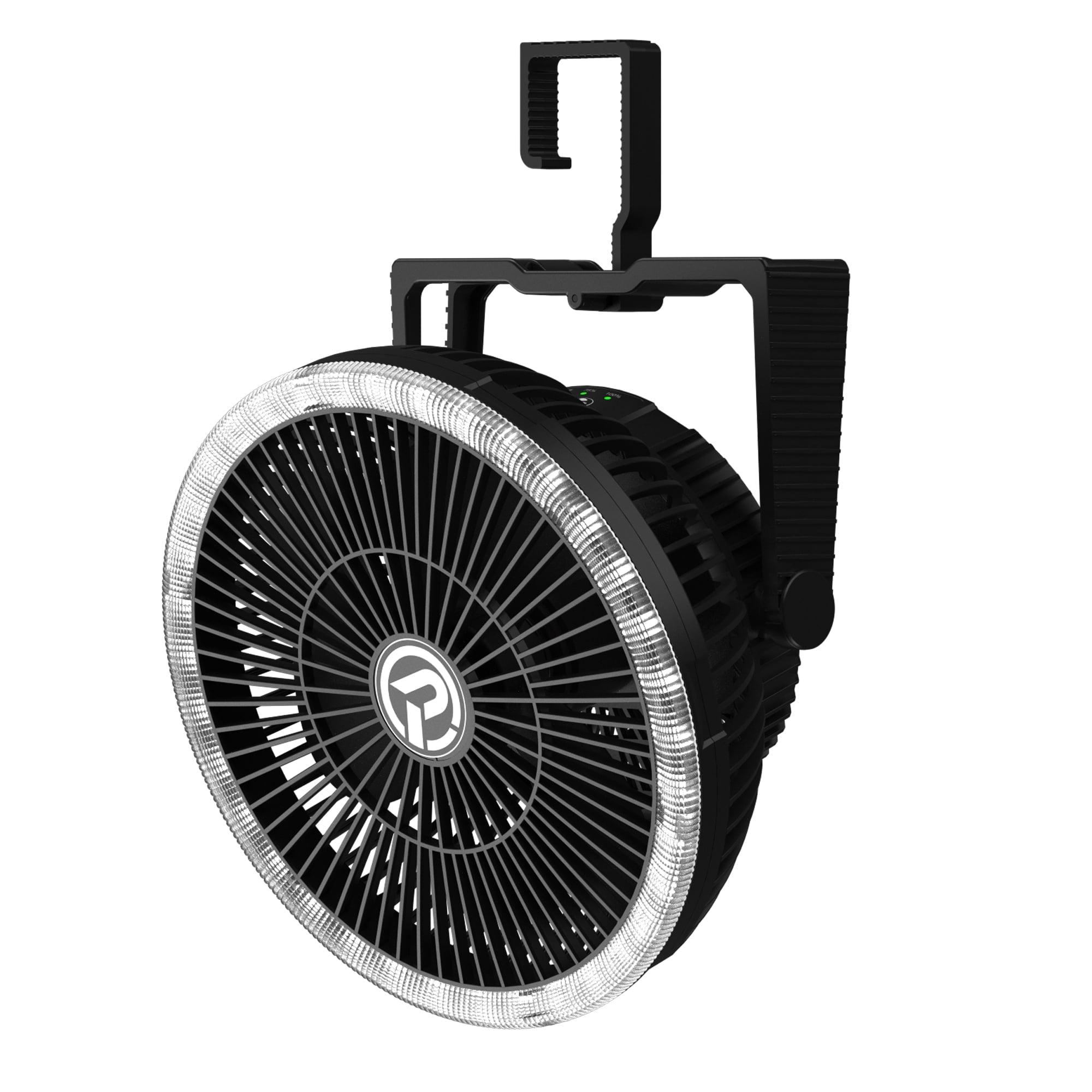 YUNYI Camping Tent Fan with LED Lantern, Camp Fan Rechargeable ...