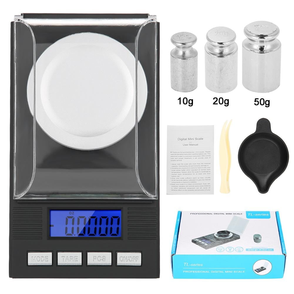 YUNYI Mini Portable High Precision 0.001g Pocket Jewelry Scale with LED ...