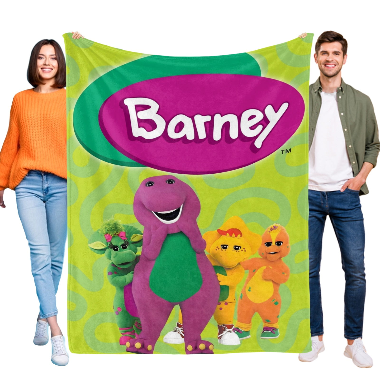YUNYOUDIAN Barney and Friends-themed Pals Plush Throw Blanket Gifts for ...
