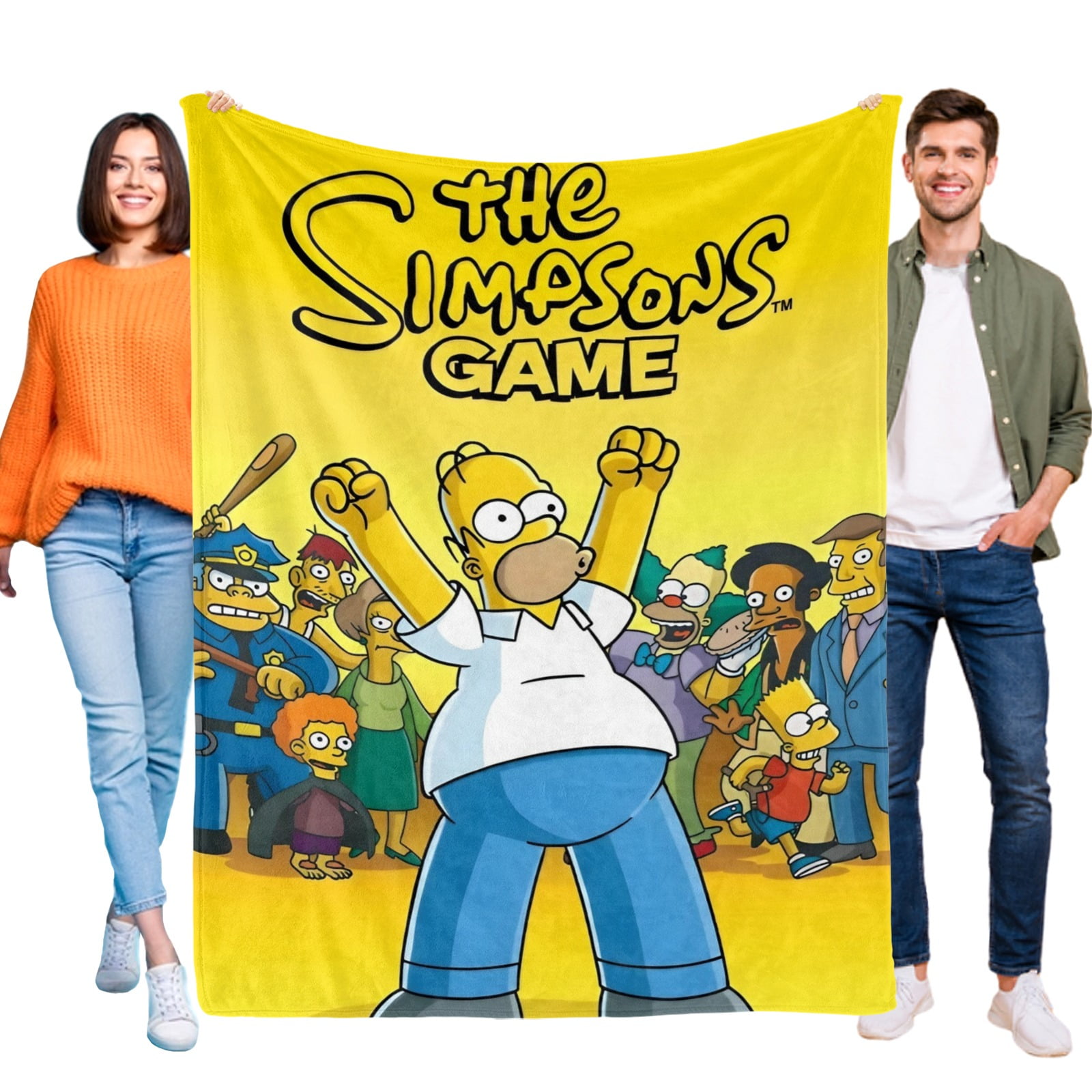 YUNYOUDIAN The Simpsons-themed Pals Plush Throw Blanket Gifts for Fans ...