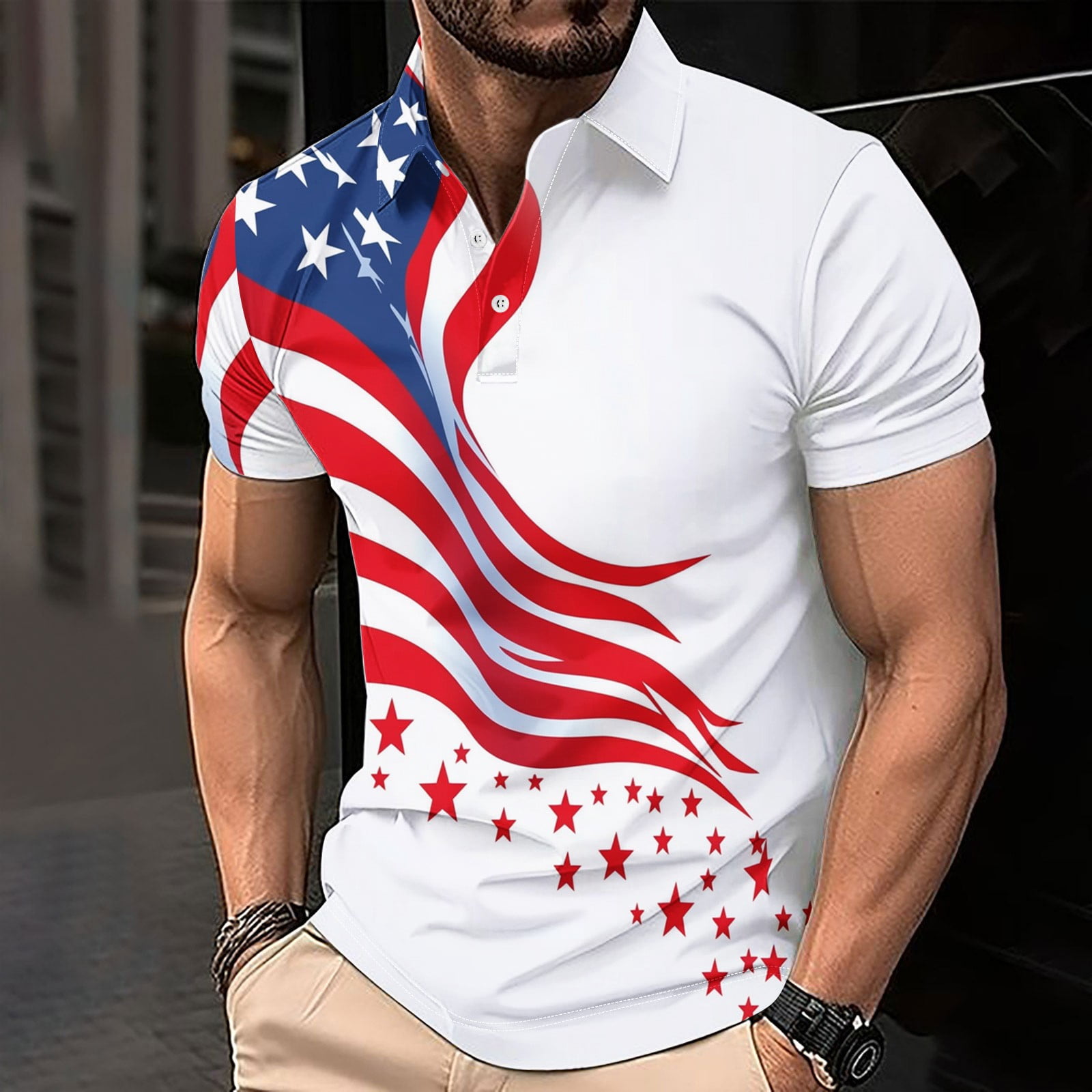 YUNZHAO Men Tshirts Summer Tops Men's Beach Wear Men's Shirts Short ...