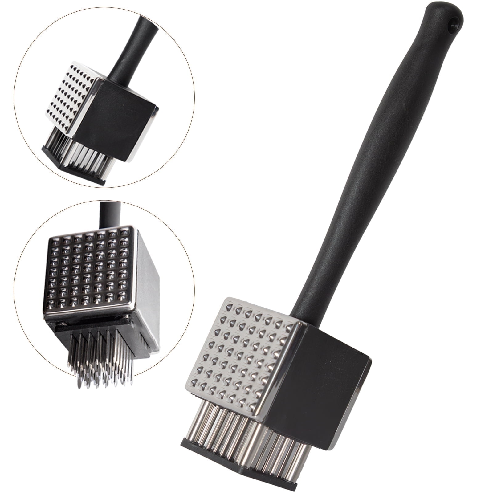 YUOFD Meat Hammer, 3 in 1 Meat Tenderizer Mallet and Needle Blade ...