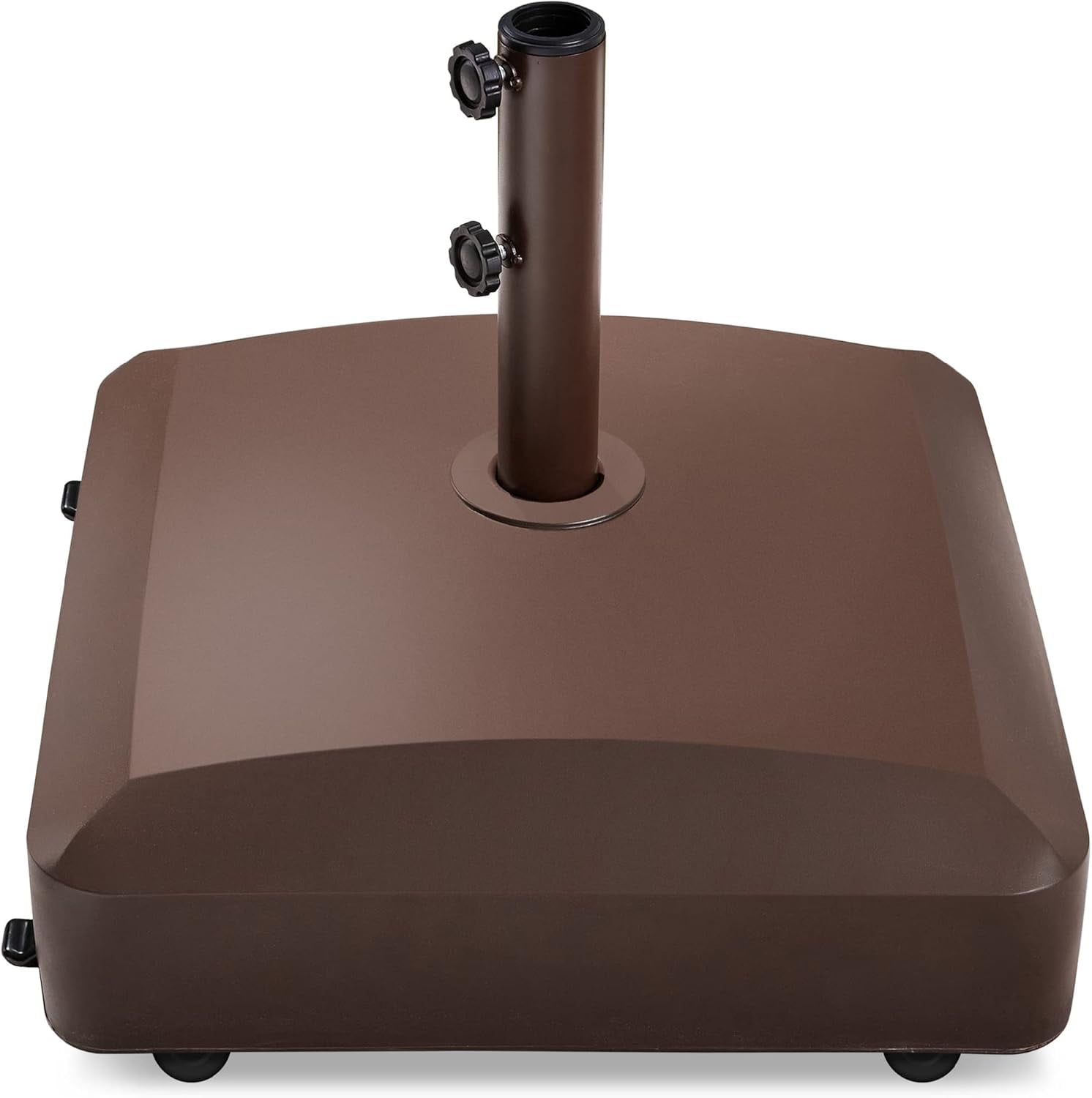 YUONAO 123lb Fillable Mobile Umbrella Base with Wheels and Locks, Heavy ...