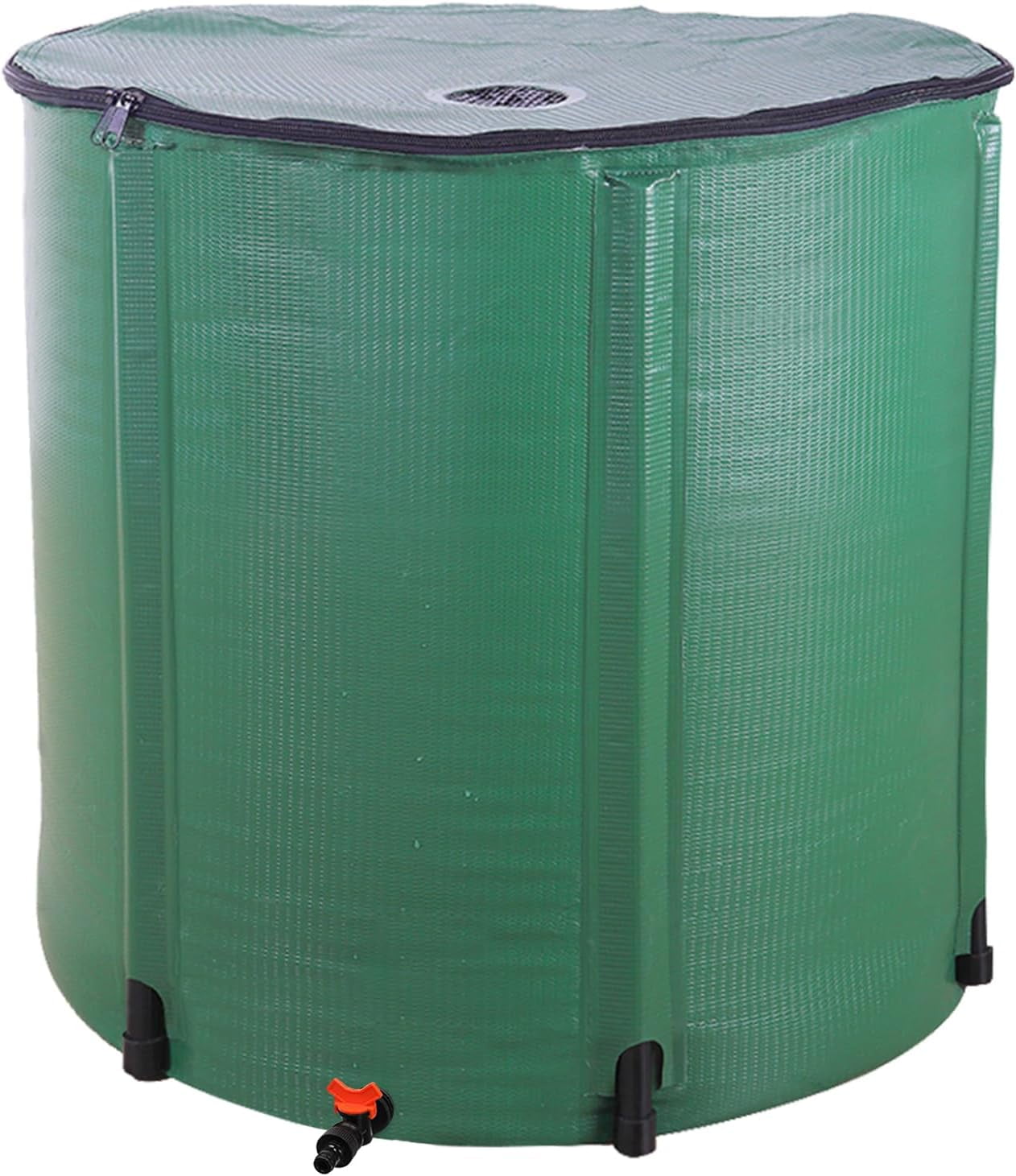 YUONAO 200 Gallon Collapsible Rain Barrel with Filter Spigot & Overflow ...