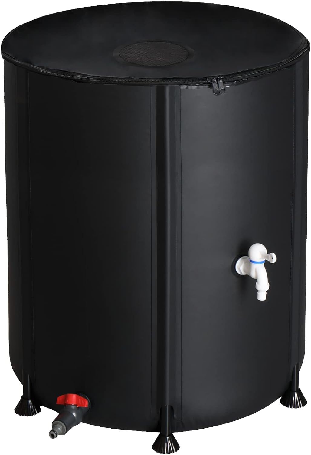 YUONAO 50 Gallon Collapsible Rain Barrel with Filter & Spigot, Portable ...