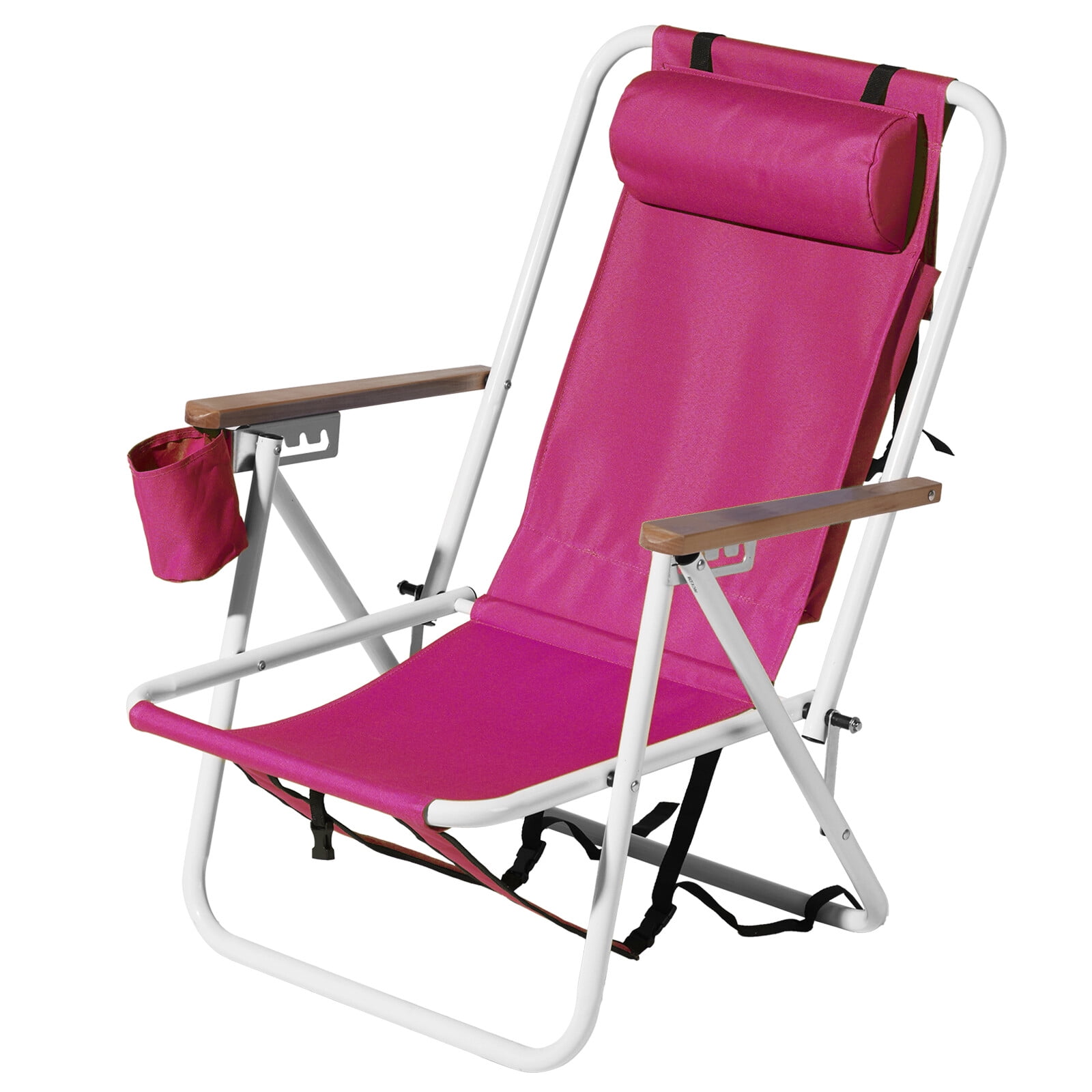 YUONAO Backpack Beach Chair – 4-Position Folding Lounge Chair with ...