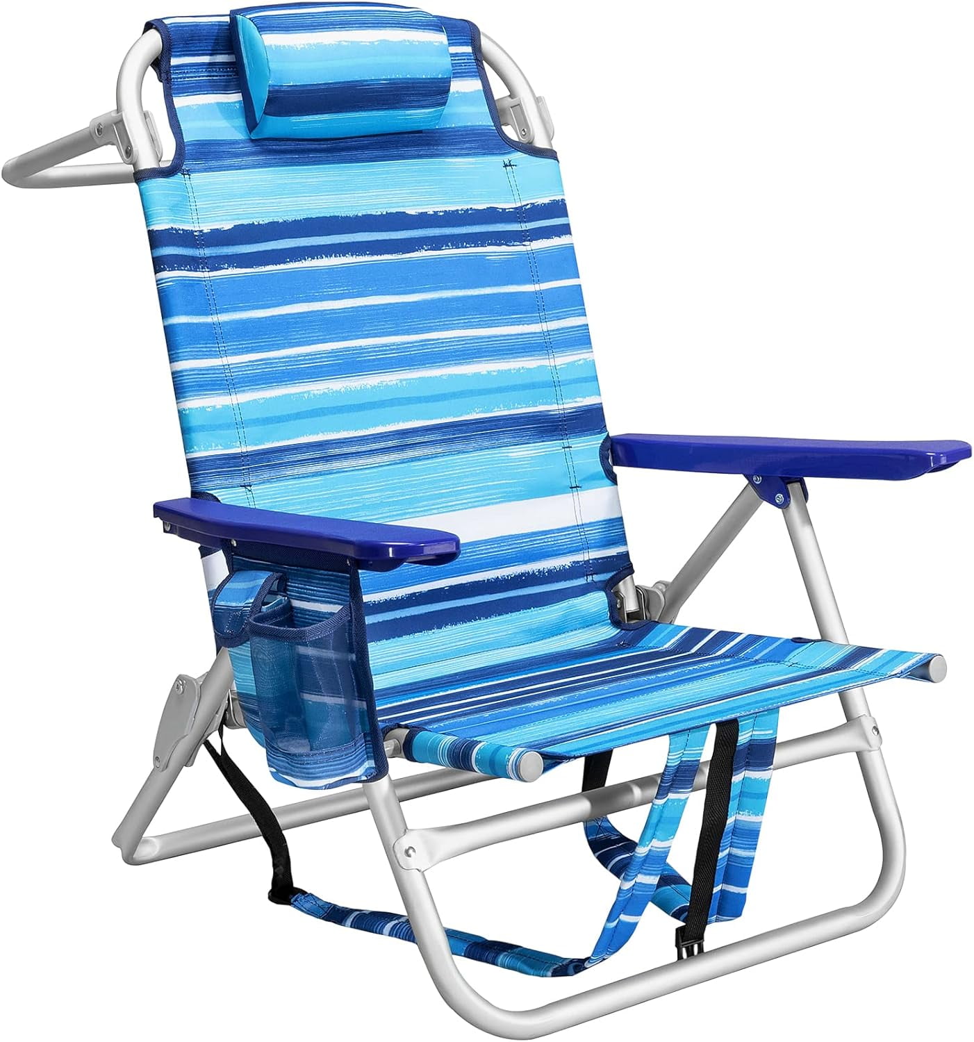 YUONAO Backpack Beach Chair for Adults, Folding Heavy Duty Lounge Chair ...