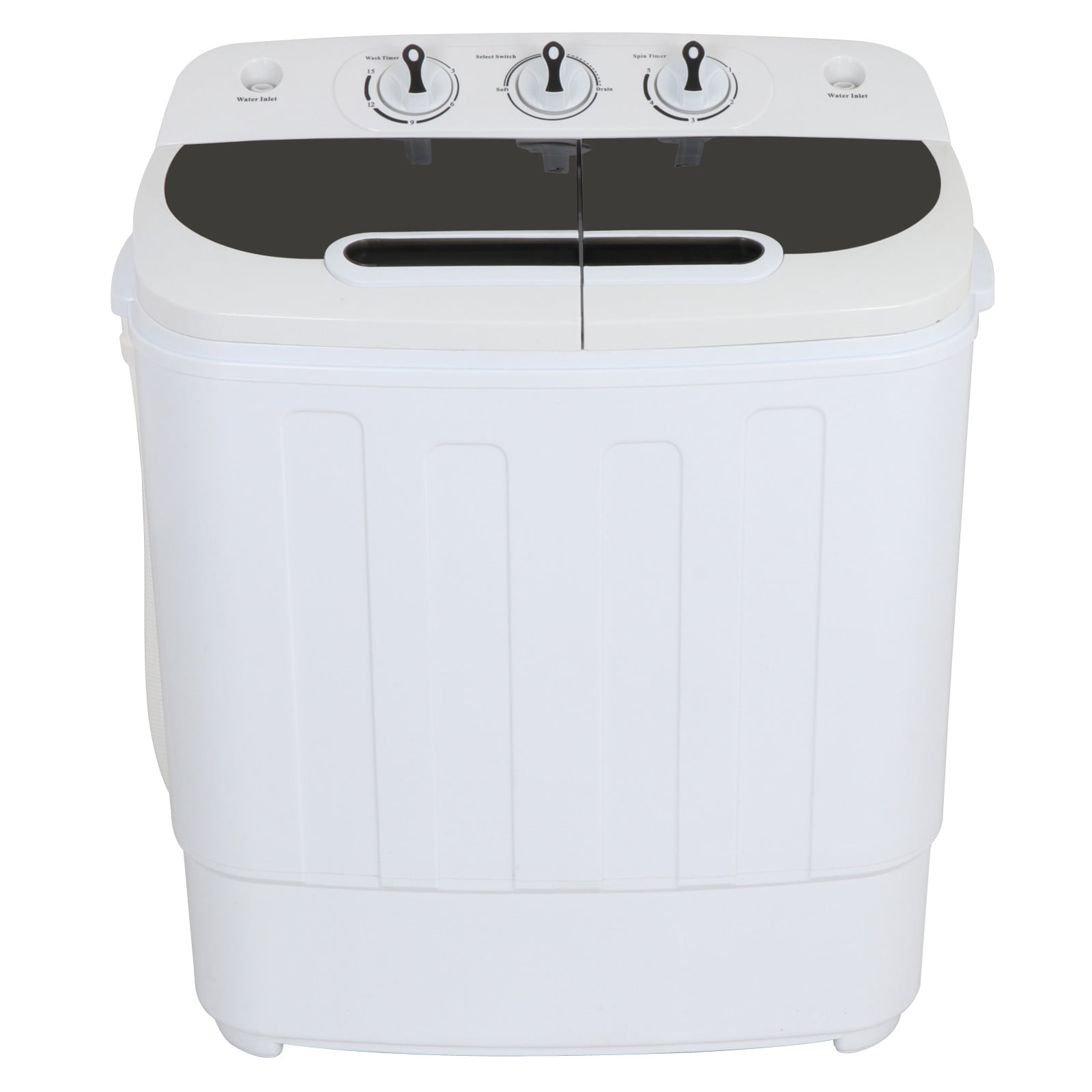 YUONAO Portable Twin Tub Washing Machine, 13 Lbs Capacity, Compact Top ...