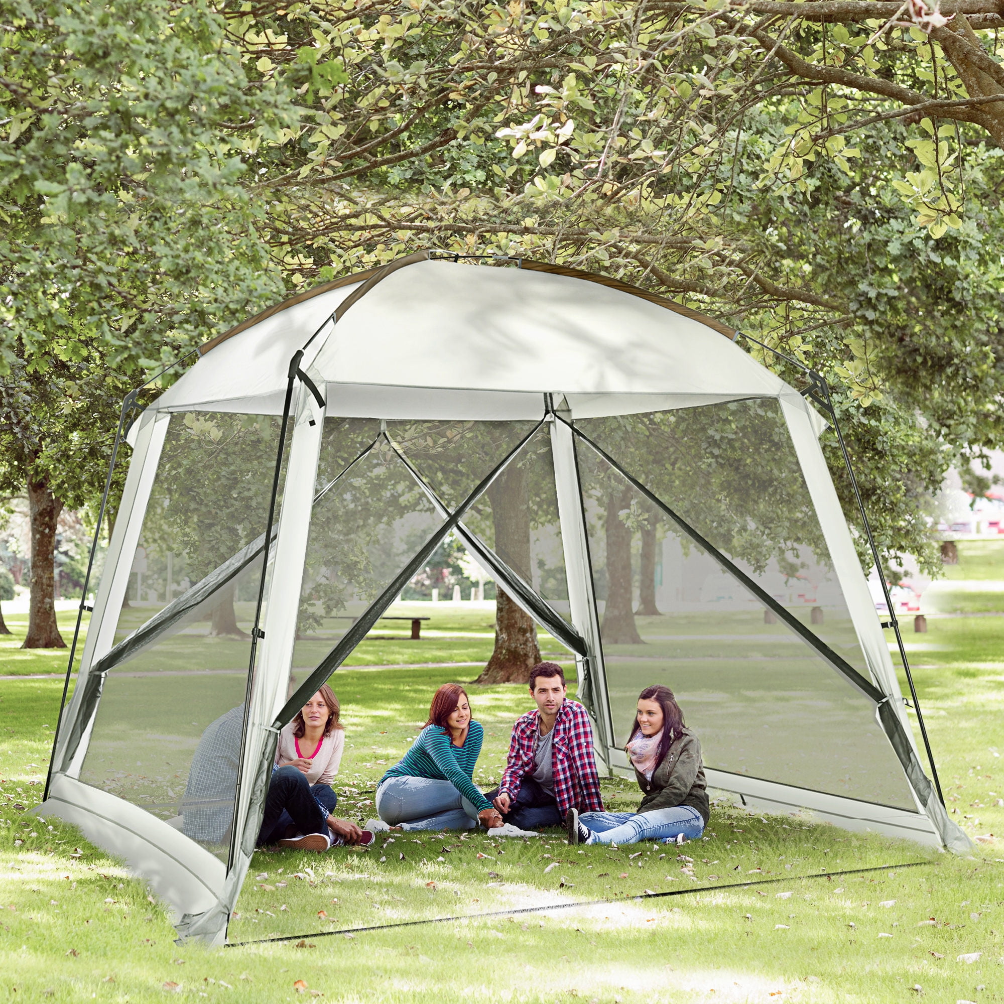 YUONAO Screen House Room, UV50+ Screen Tent with 2 Doors and Carry Bag ...