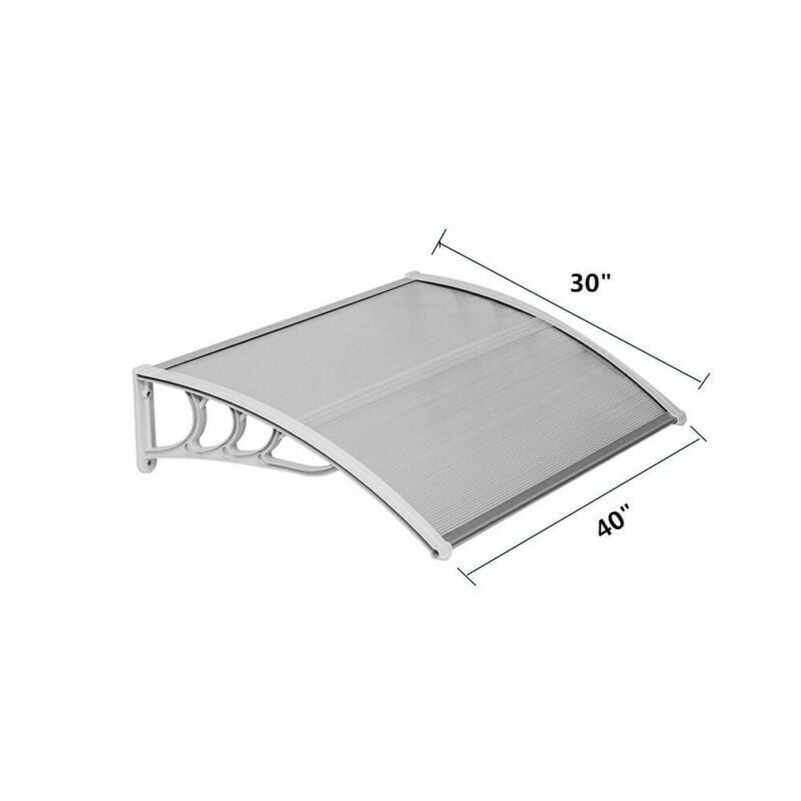YUONAO Window Awning Door Canopy, 30" x 40", Polycarbonate Cover for ...