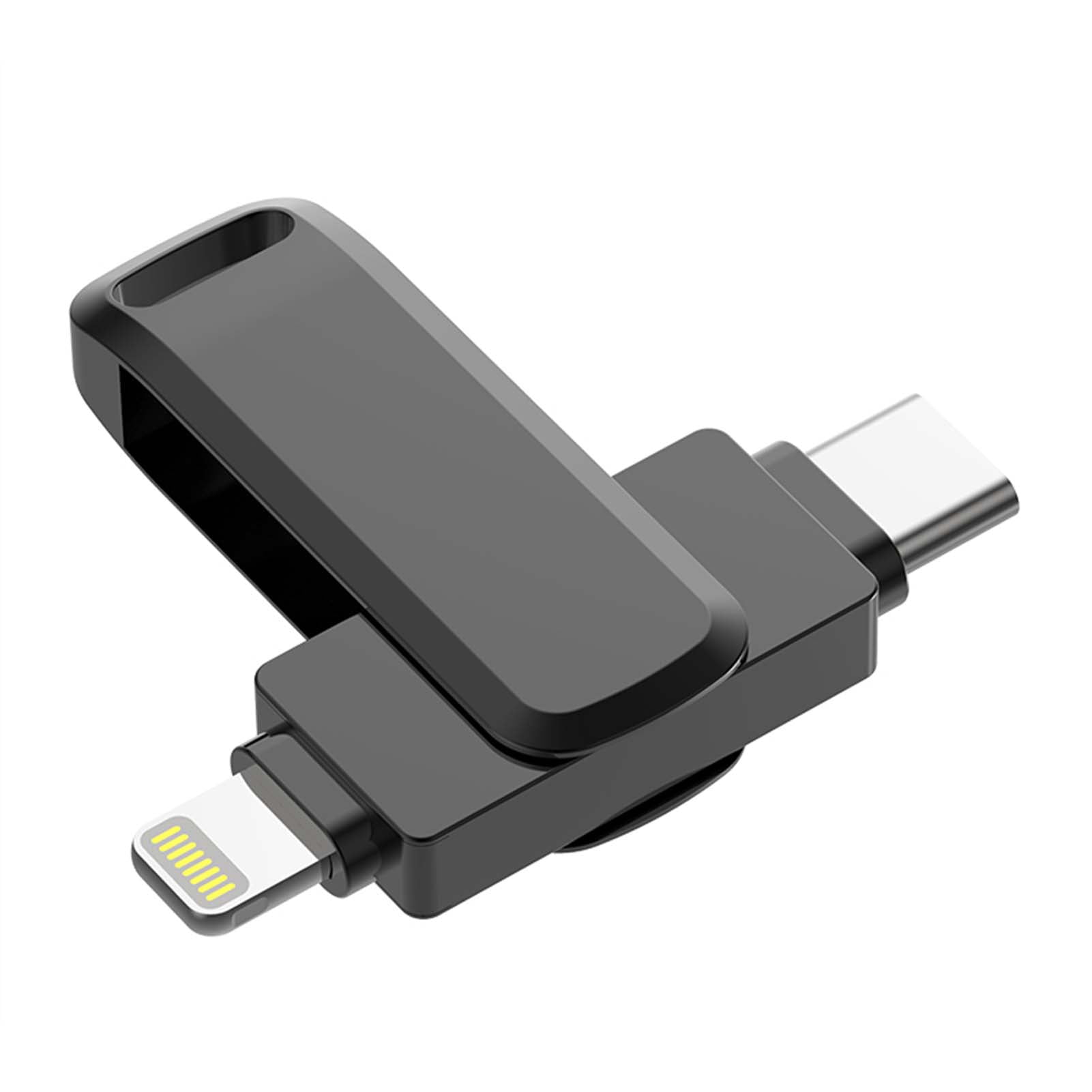 YUOY 64GB Flash Drive for iOS Android Phone/pad/USB C Devices 2-in-1 ...