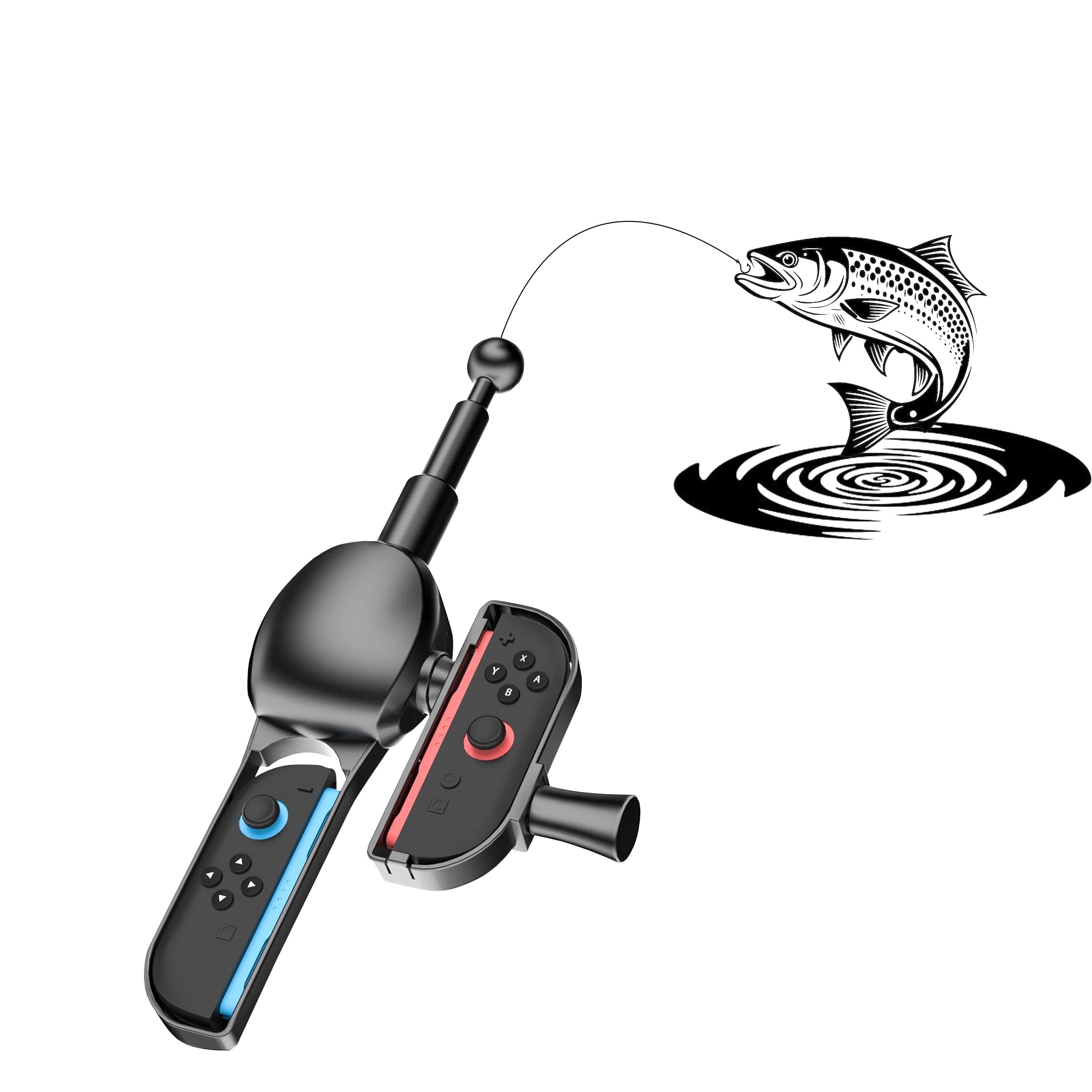 YUOY Fishing Rod Kit for Nintendo Switch 2 (2025) - Motion Controller ...