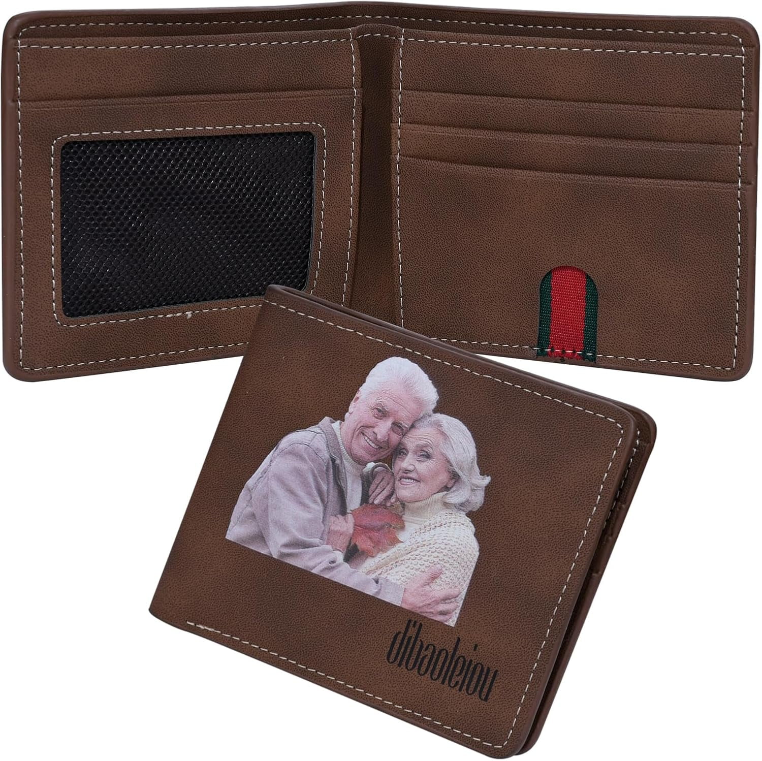 YUPPOLKR Personalized Photo Wallets for Men Custom Engraved Picture ...