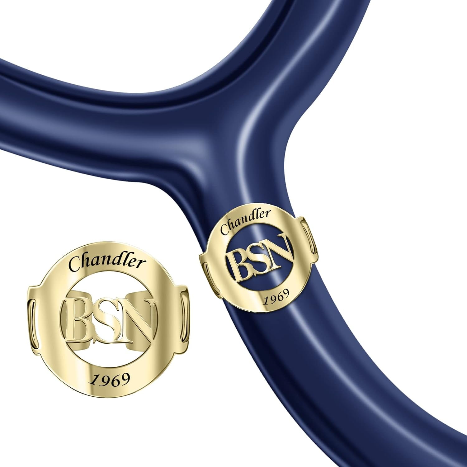 YUPPOLKR Stethoscope Name Tag Personalized Stethoscope ID Tag ...