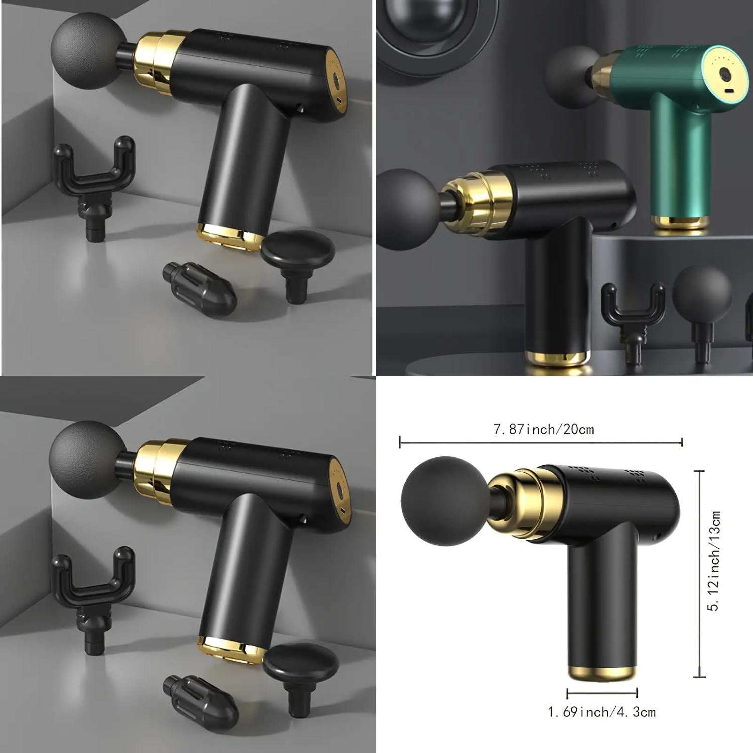 Yuqiaox Pocket Sized Portable Mini Cordless Handheld Electric Massage Gun For Effective Relief