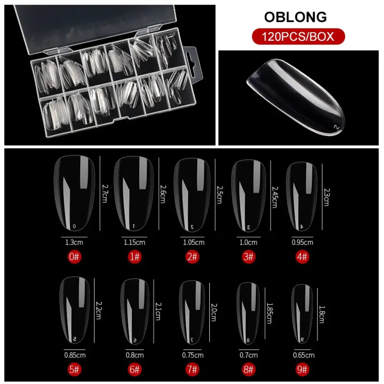 YUQIAOX Stunning Set of 120 Boxed Transparent Acrylic Capsule Fake ...