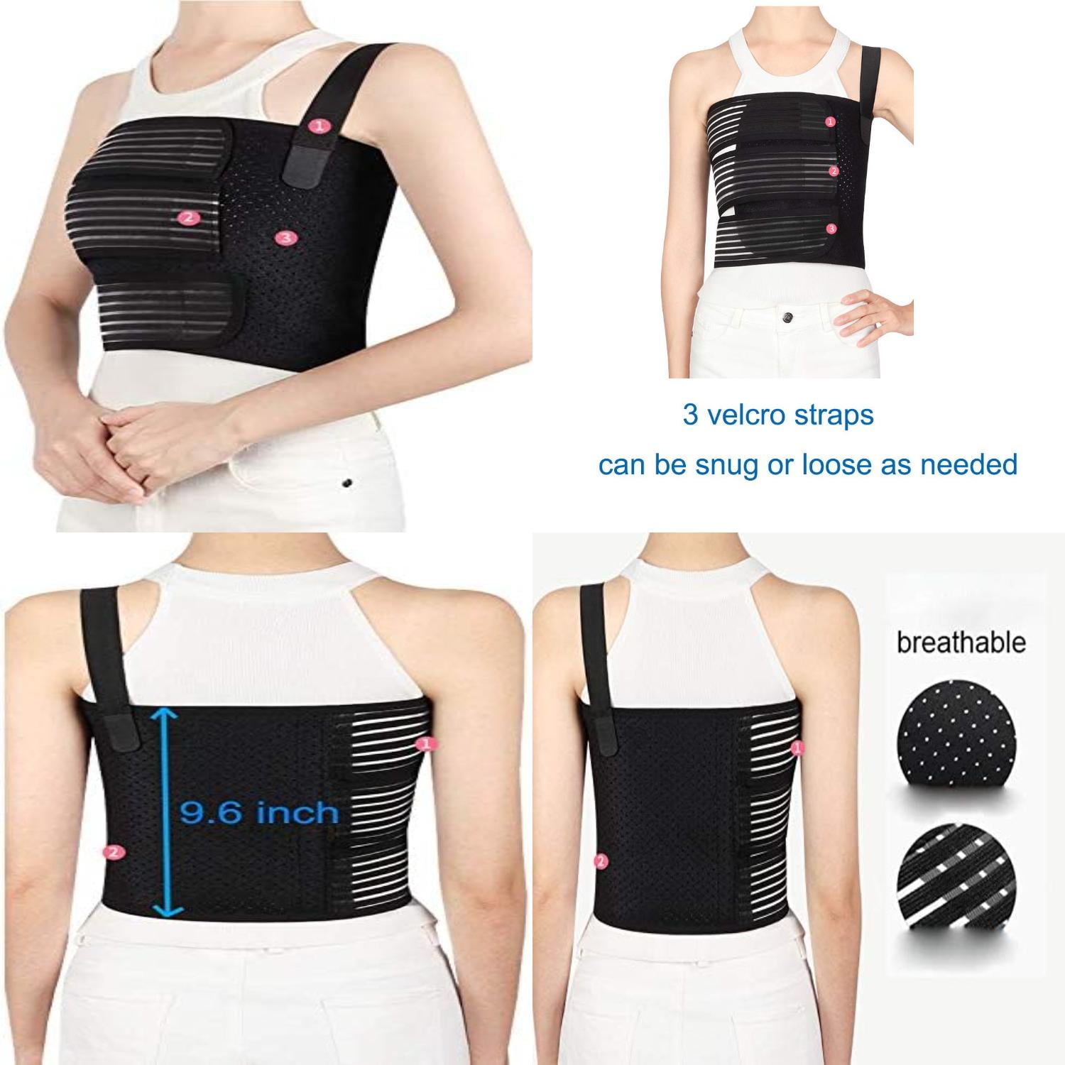YUQIAOX Support Brace with Adjustable Straps Comfortable Rib ...
