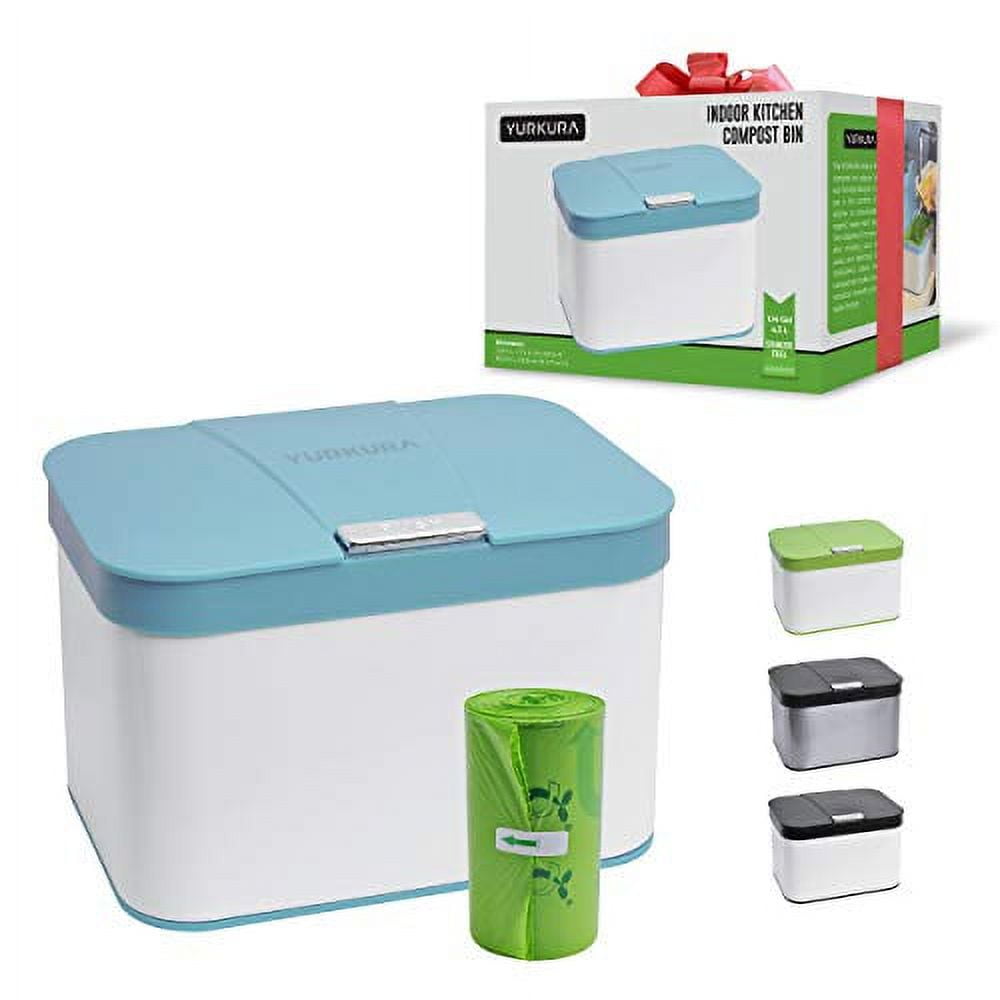 YURKURA Indoor Compost Bin for Home Organic Waste Bucket on Kitchen ...