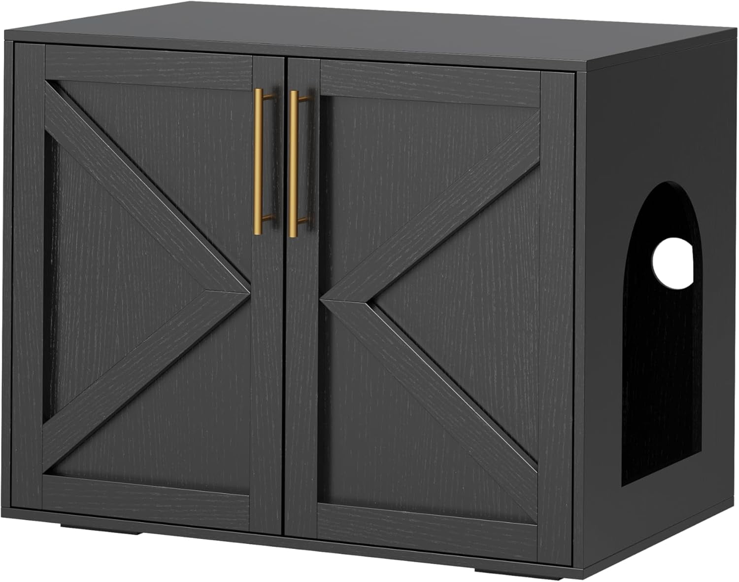 YUSAZENS Cat Litter Box Enclosure, Hidden Cat Litter Box Furniture with ...