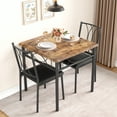 YUSAZENS Dining Table Set for 2, Small Square Kitchen Table Set with 2 ...