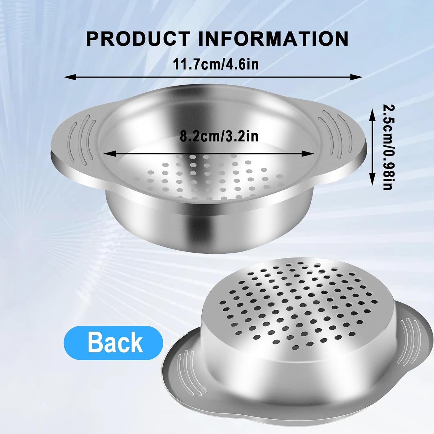 YUSHI-Metal Can Strainer Tuna Fish Press Can Strainer Stainless Steel ...