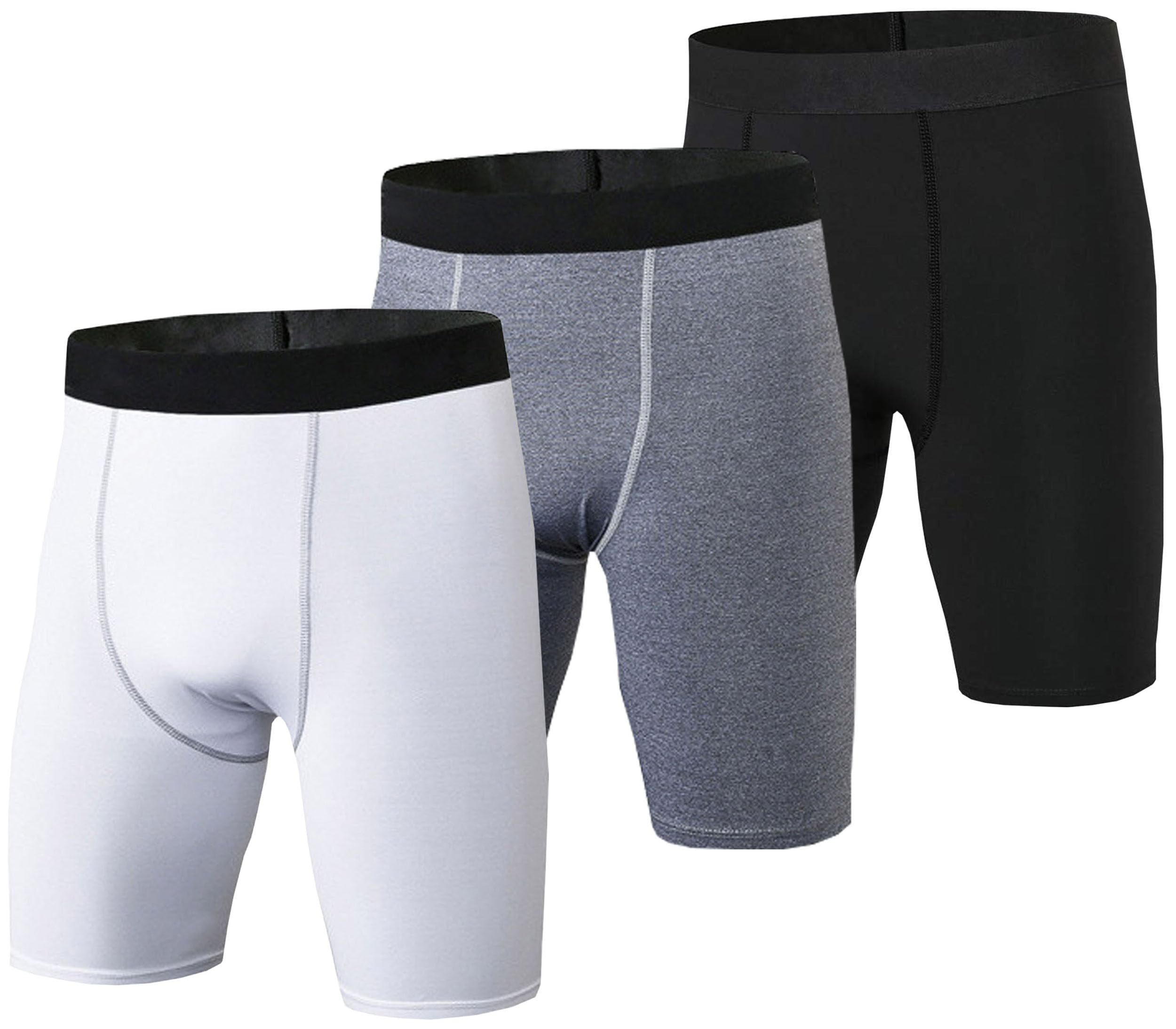 YUSHOW Mens Compression Running Shorts Athletic Gym Shorts Cool Dry ...
