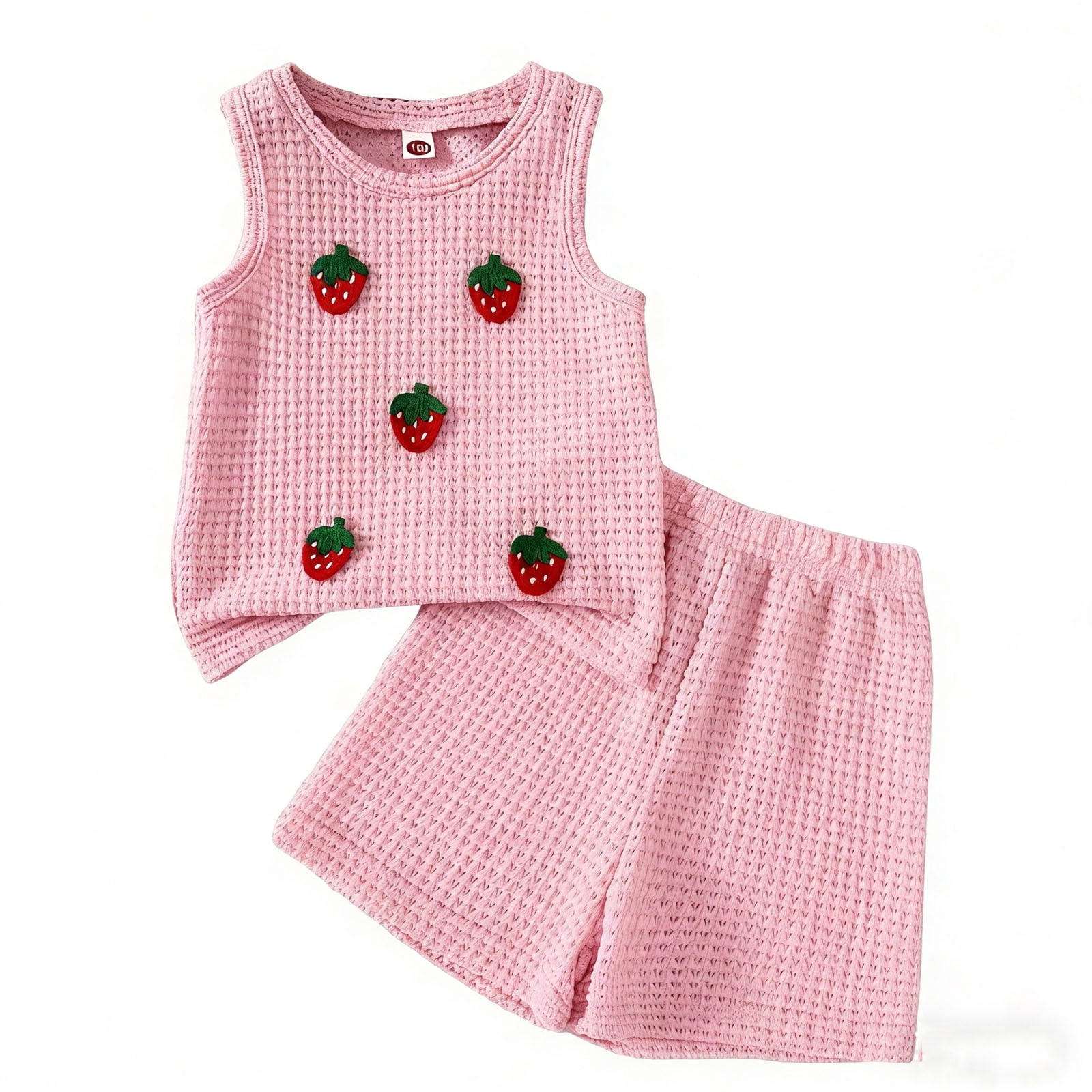 YUSIM Toddler Girls Embroidered Outfit Sets- Cute Soft Casual Tank Tops ...