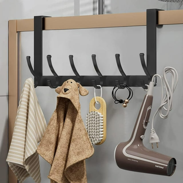 YUSMIEY Over The Door Hanger, Heavy Duty Door Hanger with 12 Hooks ...