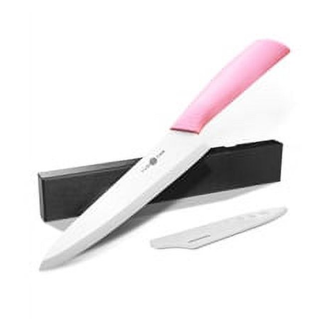 YUSOTAN Ceramic Chef Knife-8" Ceramic Kitchen Knife with Sharp Ceramic ...