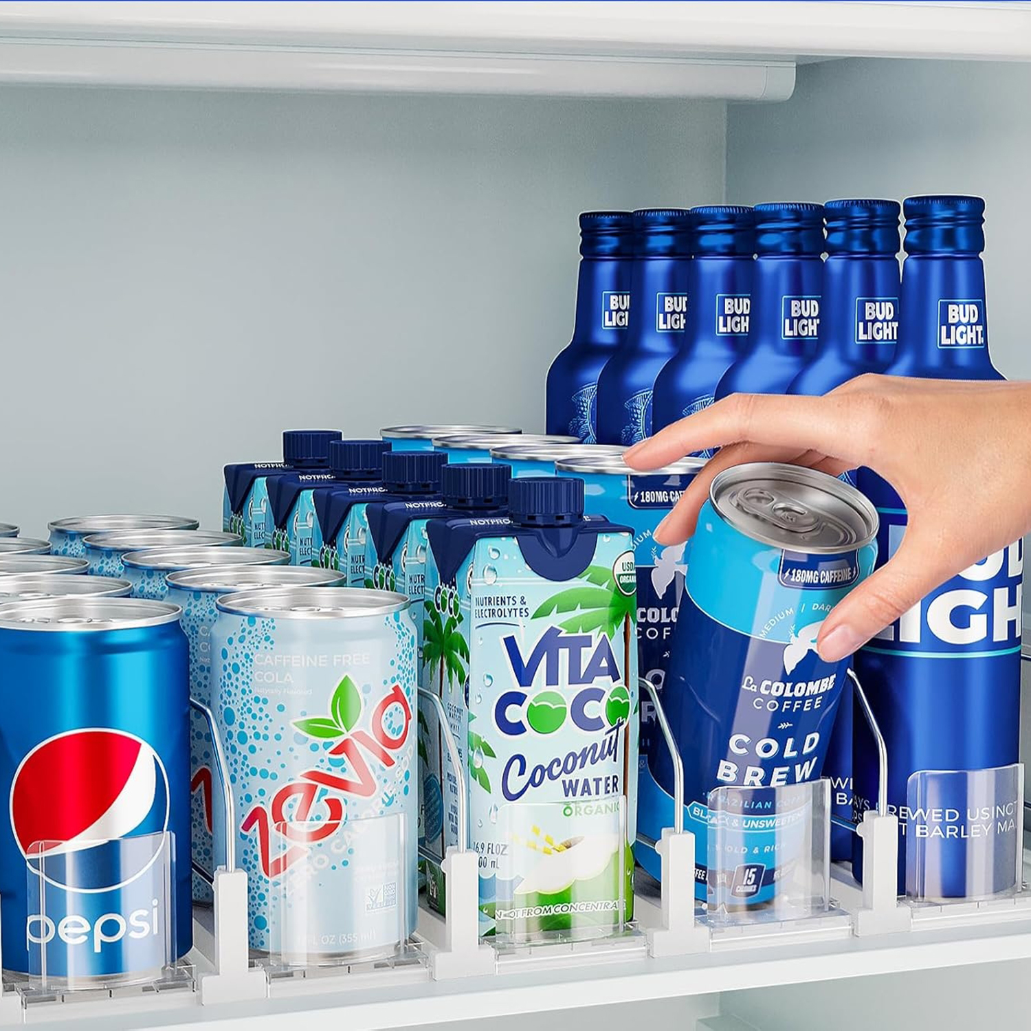 YUSS Drink Organizer for Fridge Soda Can Dispenser for Refrigerator ...