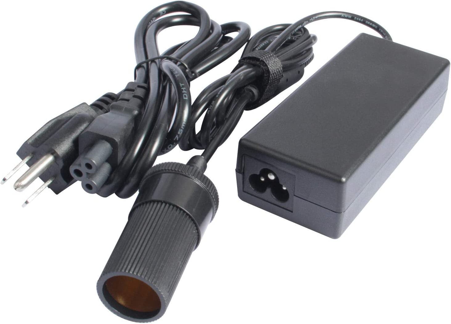 YUSTDA 12V 5A 60W AC/DC Adapter + Lighter Plug Socket Replacement for Coleman Powerchill ...