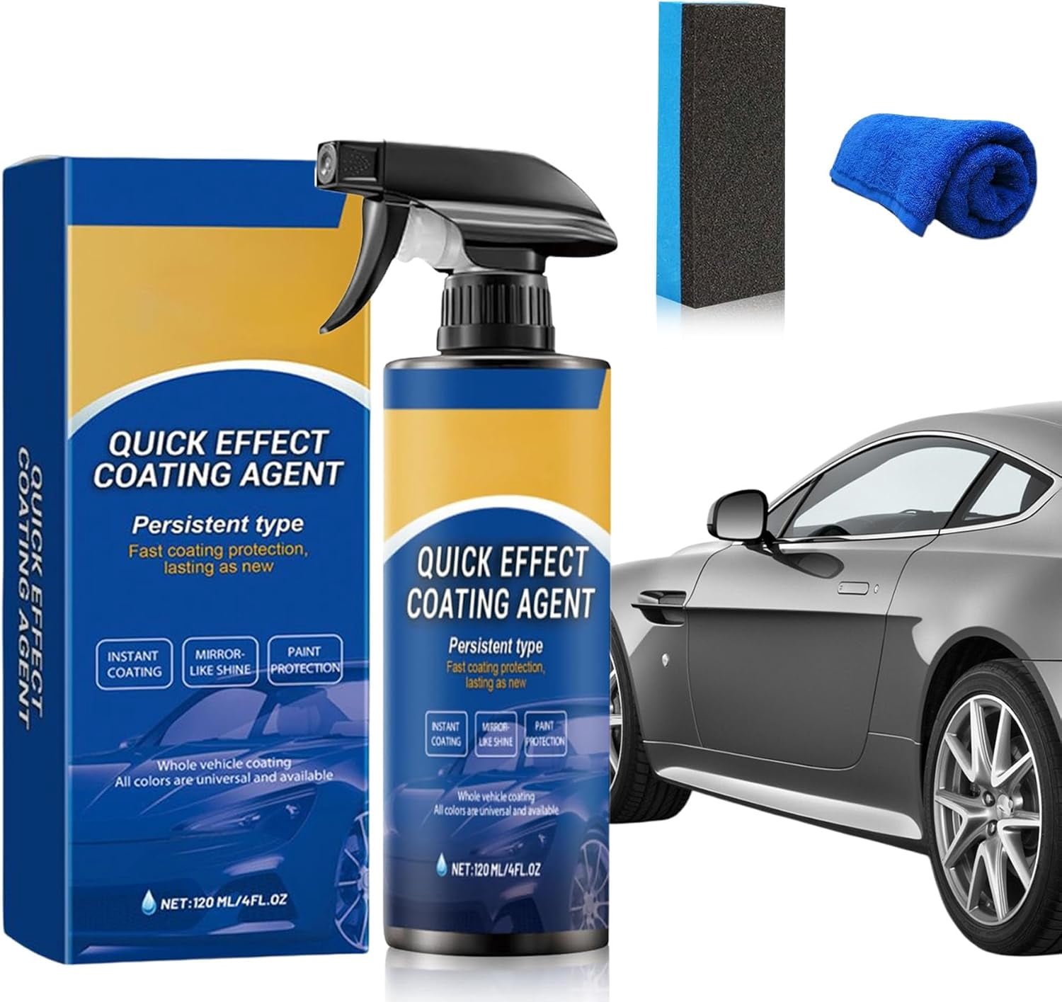 YUSUIYI 1/2/3 set Car Coating Spray,Quick Effect Coating Agent for Car ...