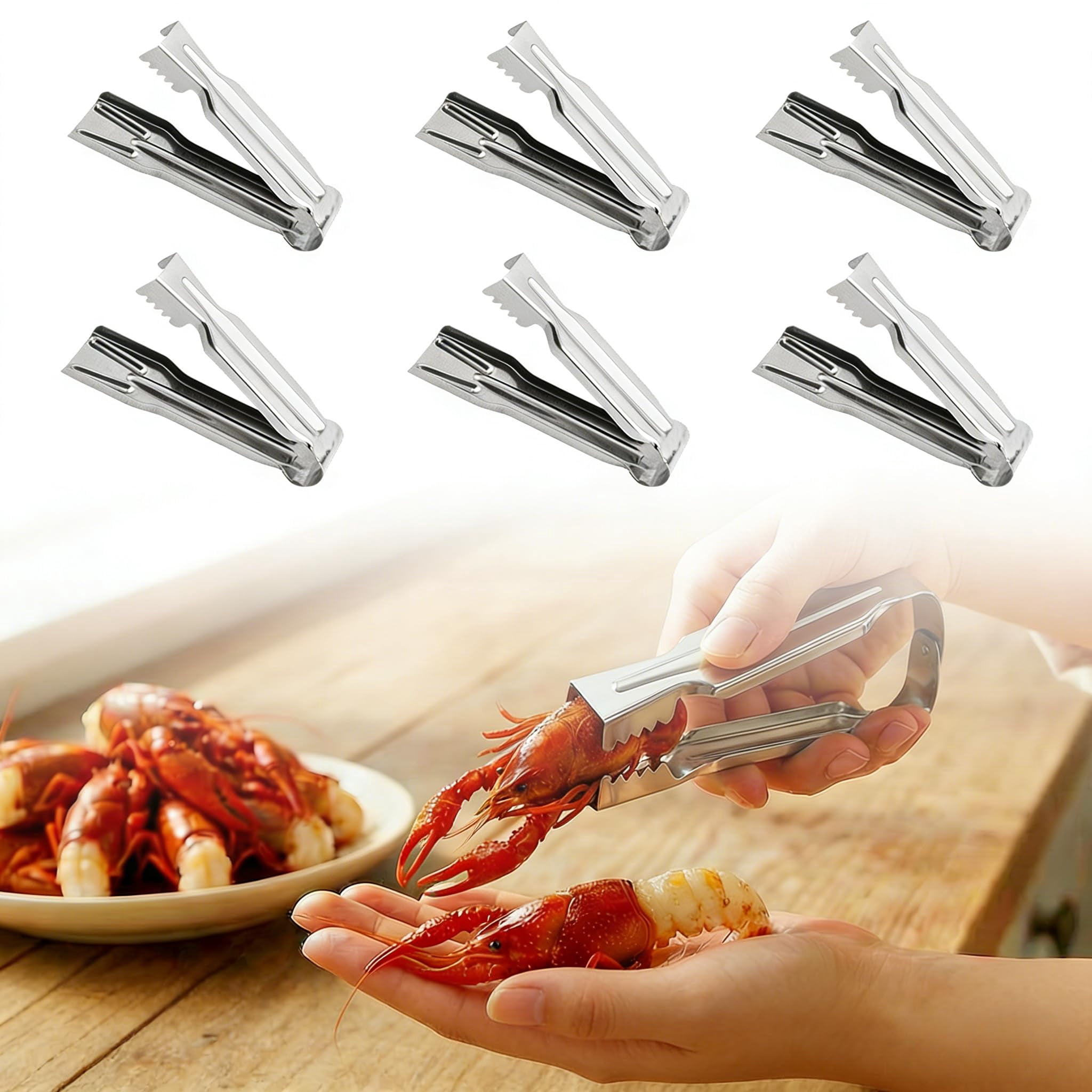 YUSUIYI 3/6/9/12pcs Crawfish Peeler Tool,Stainless Steel Crawfish Tail ...