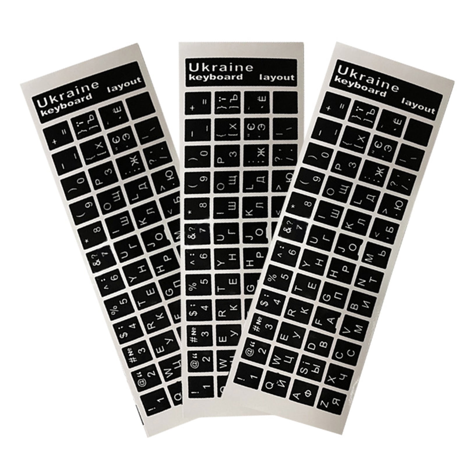 YUTIPGER Ukraine Keyboard Stickers PVC Frosted Sticker Transparent ...
