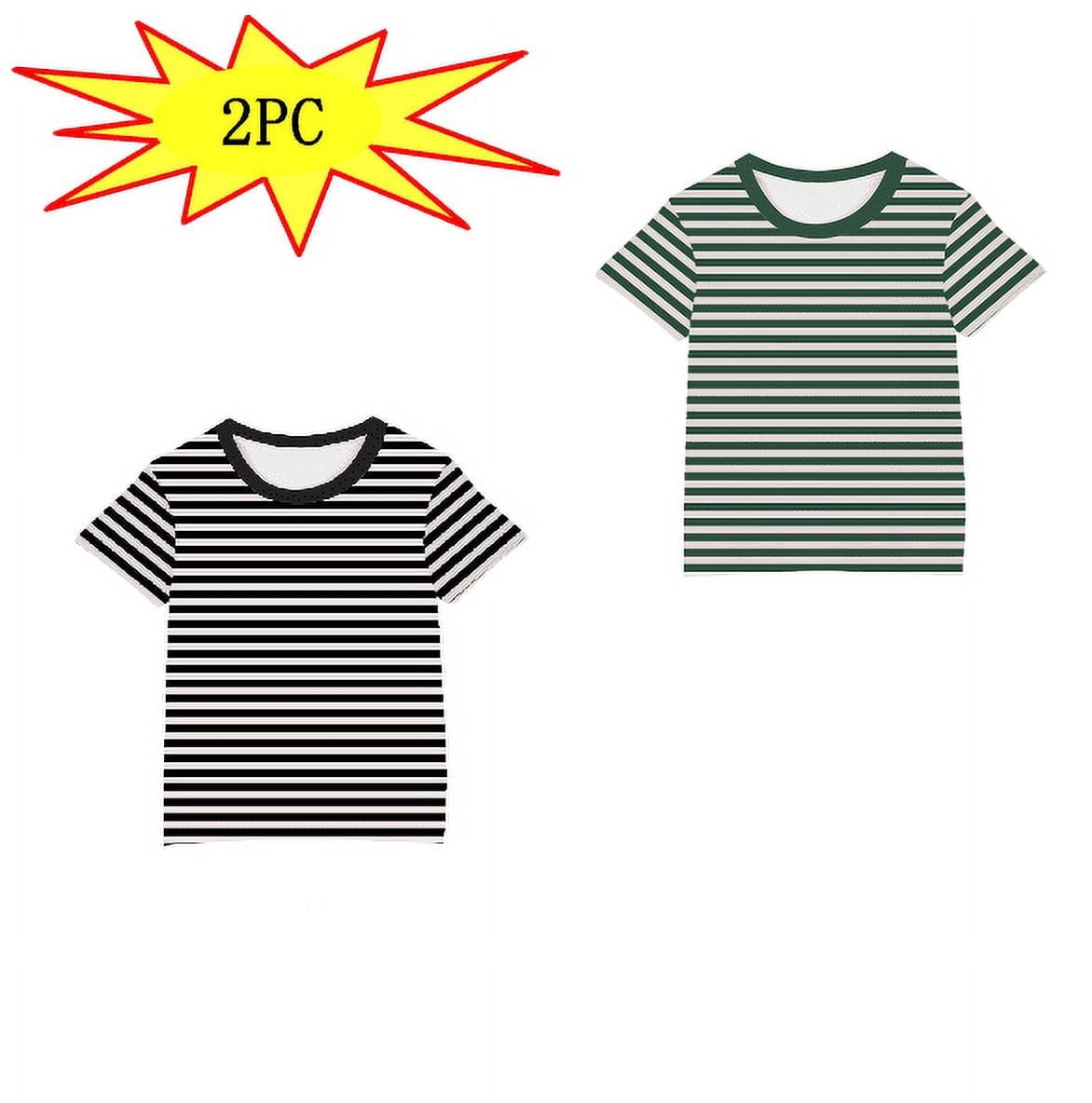 YUTK 2PC Girls Clothes Size 6 Shirts for Kids Short Sleeve Graphic T ...